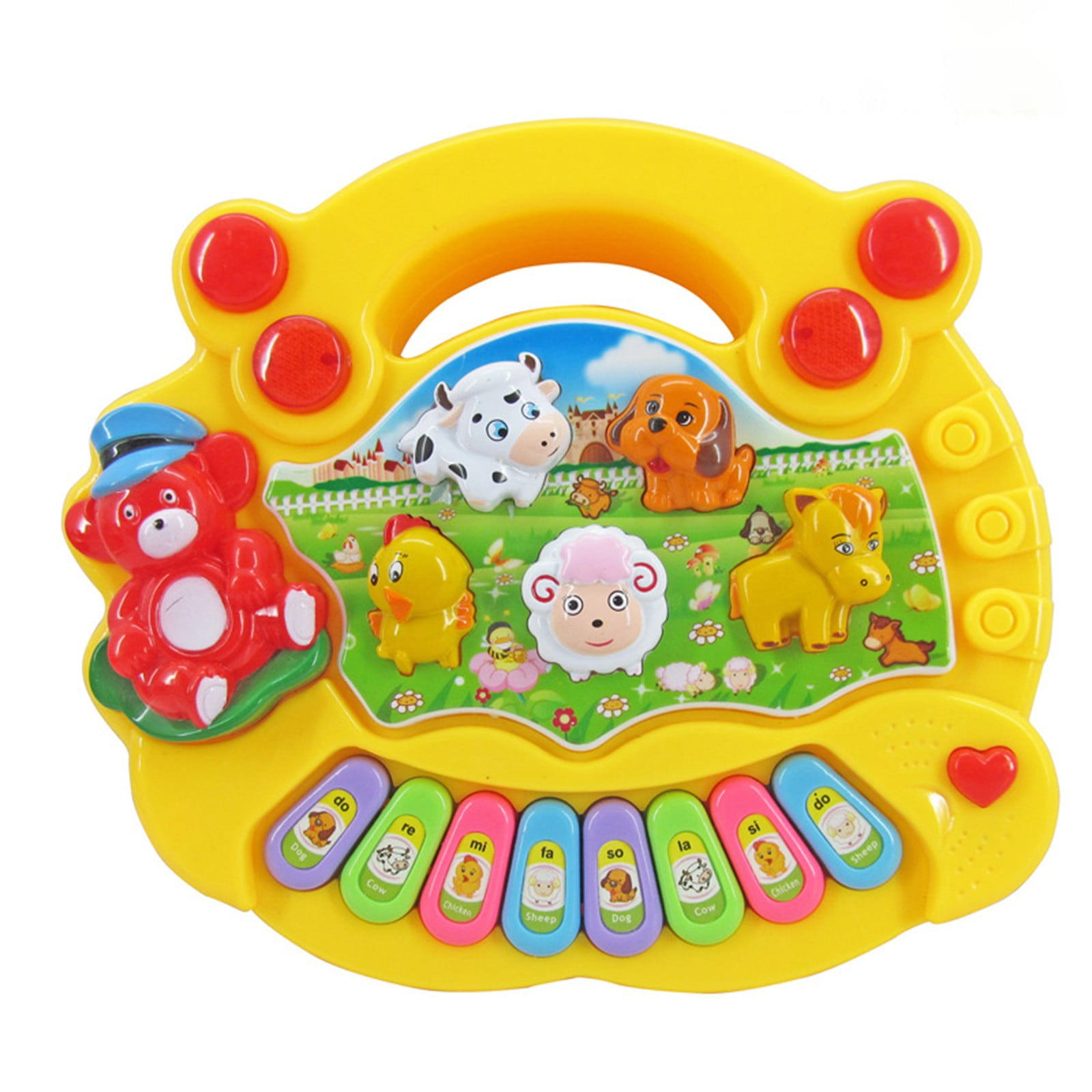RUIG Baby Piano Toy 6 to 12 Months Light Up Music Baby Toys for 0 6 9 ...