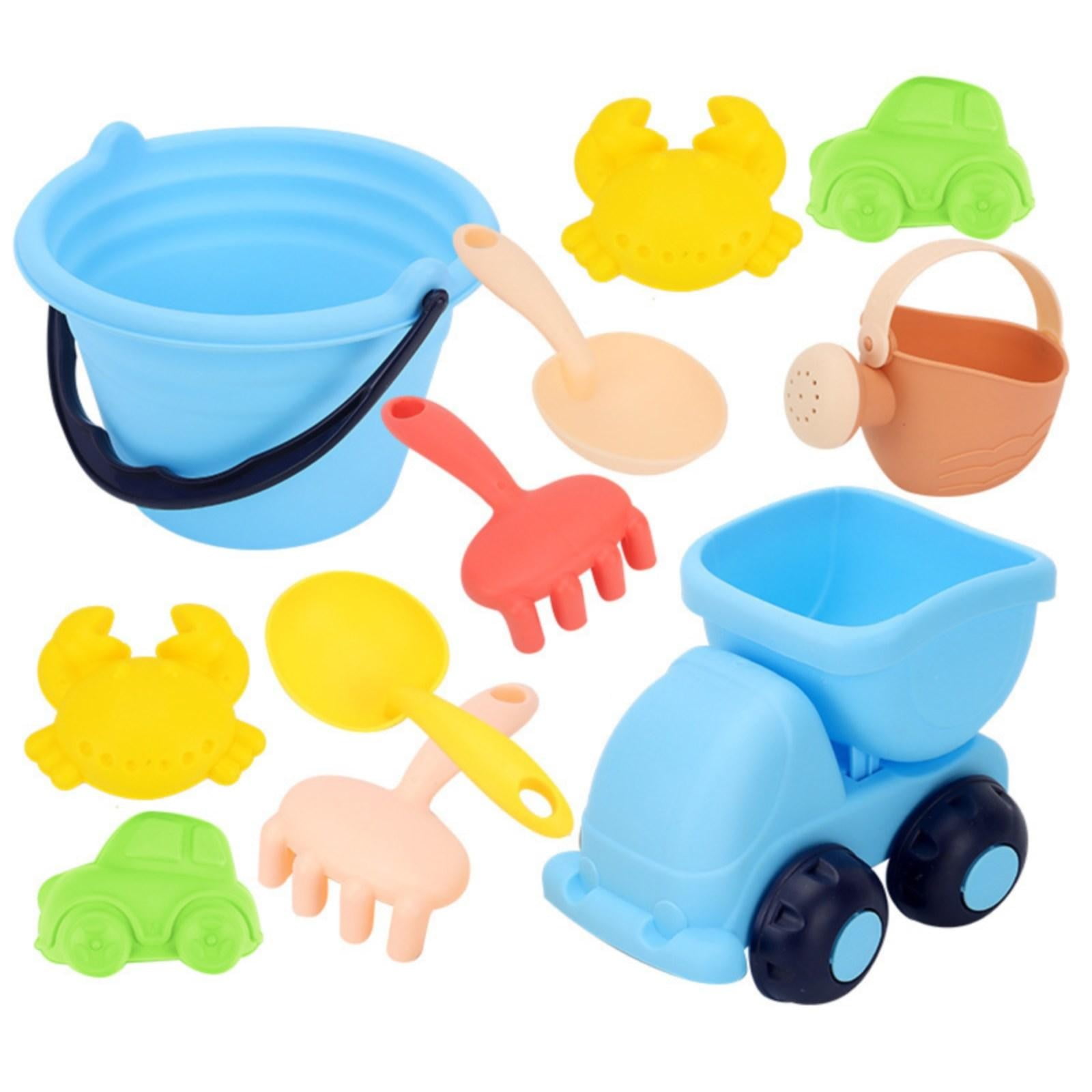 RUIG Beach Sand Toys for Kids, Sandbox Toys with Collapsible Bucket ...