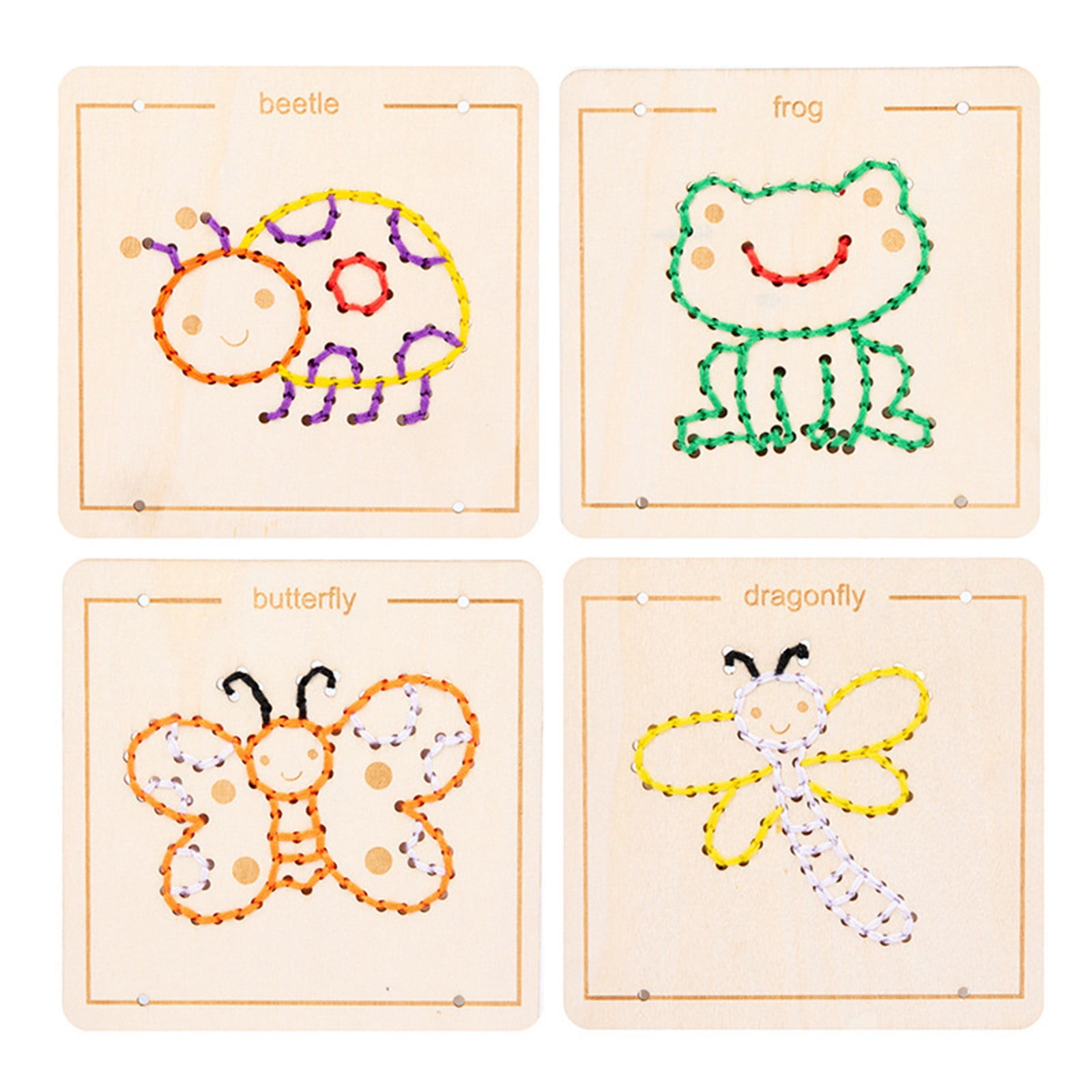 RUIG Beginner Preschool Lacing Card Kit for Kids Arts &Crafts ...