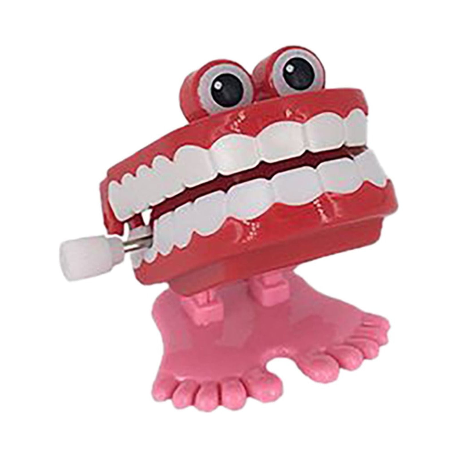 RUIG Chattering Teeth Wind Up Toy: Walking Teeth Toy with LED Eyes ...