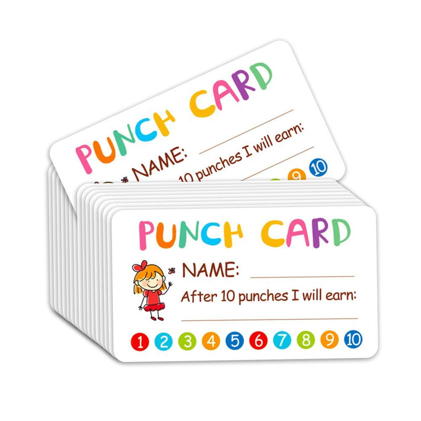RUIG Classroom Incentive Punch Cards 50pcs,Behavior Reward System for ...