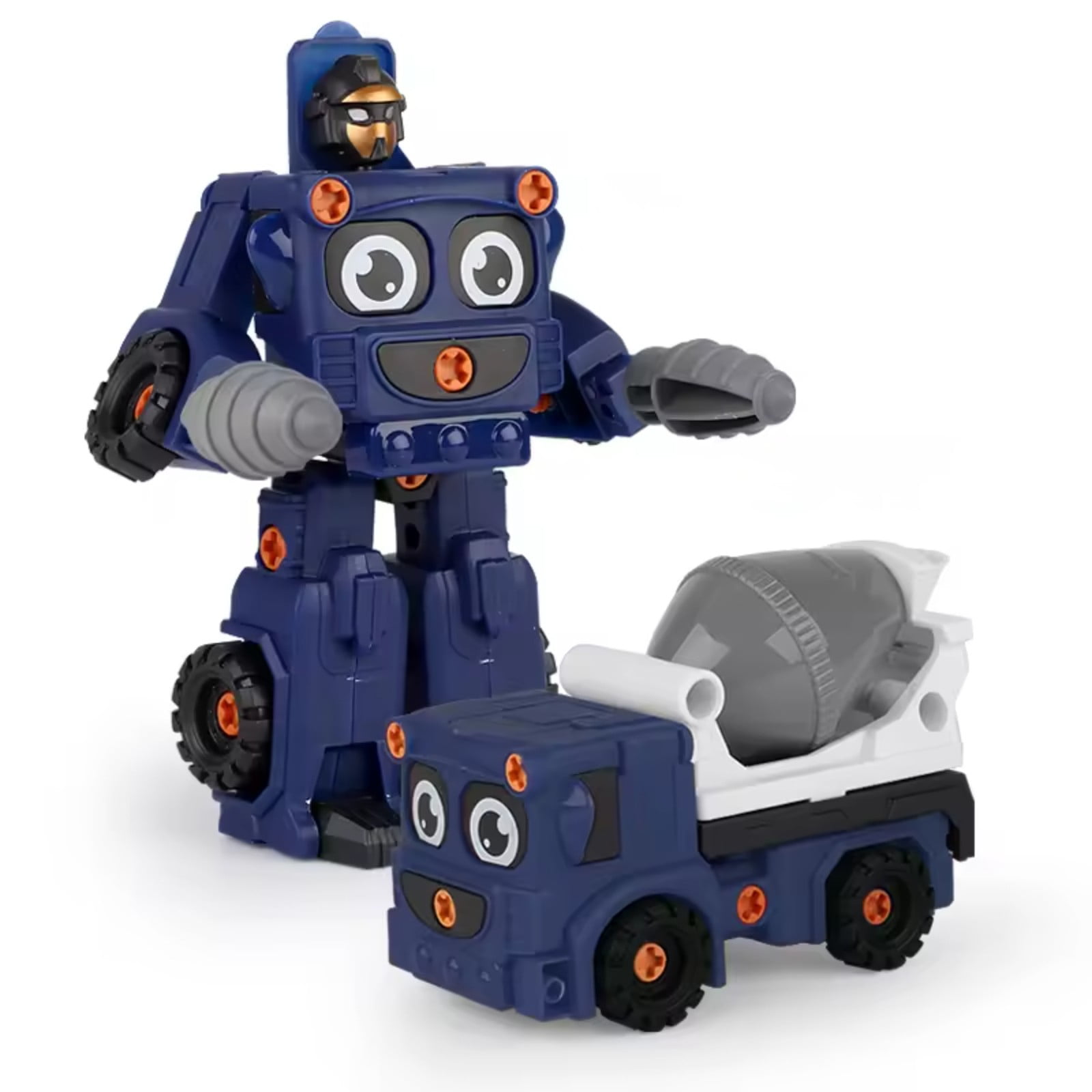 RUIG ‌Construction Vehicle Transform Robot – Pull Back Toys for Boys ...