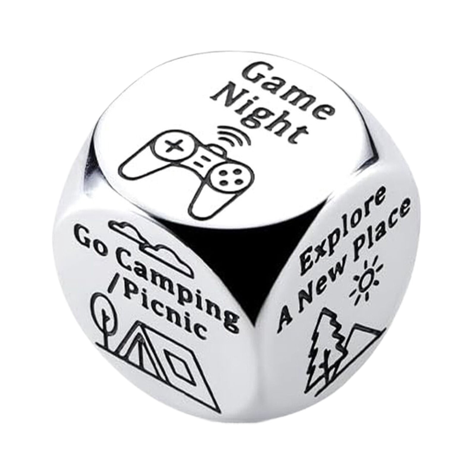 Couple Gift Date Night Decision Dice Set - 2 PCs Food & Movie Dice, Fun ...
