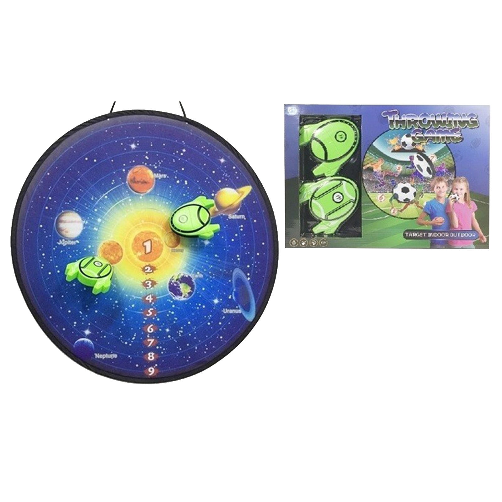 RUIG Dart Board, 11" Dart Board for Kids, Indoor/outdoor Foam Spaceship ...