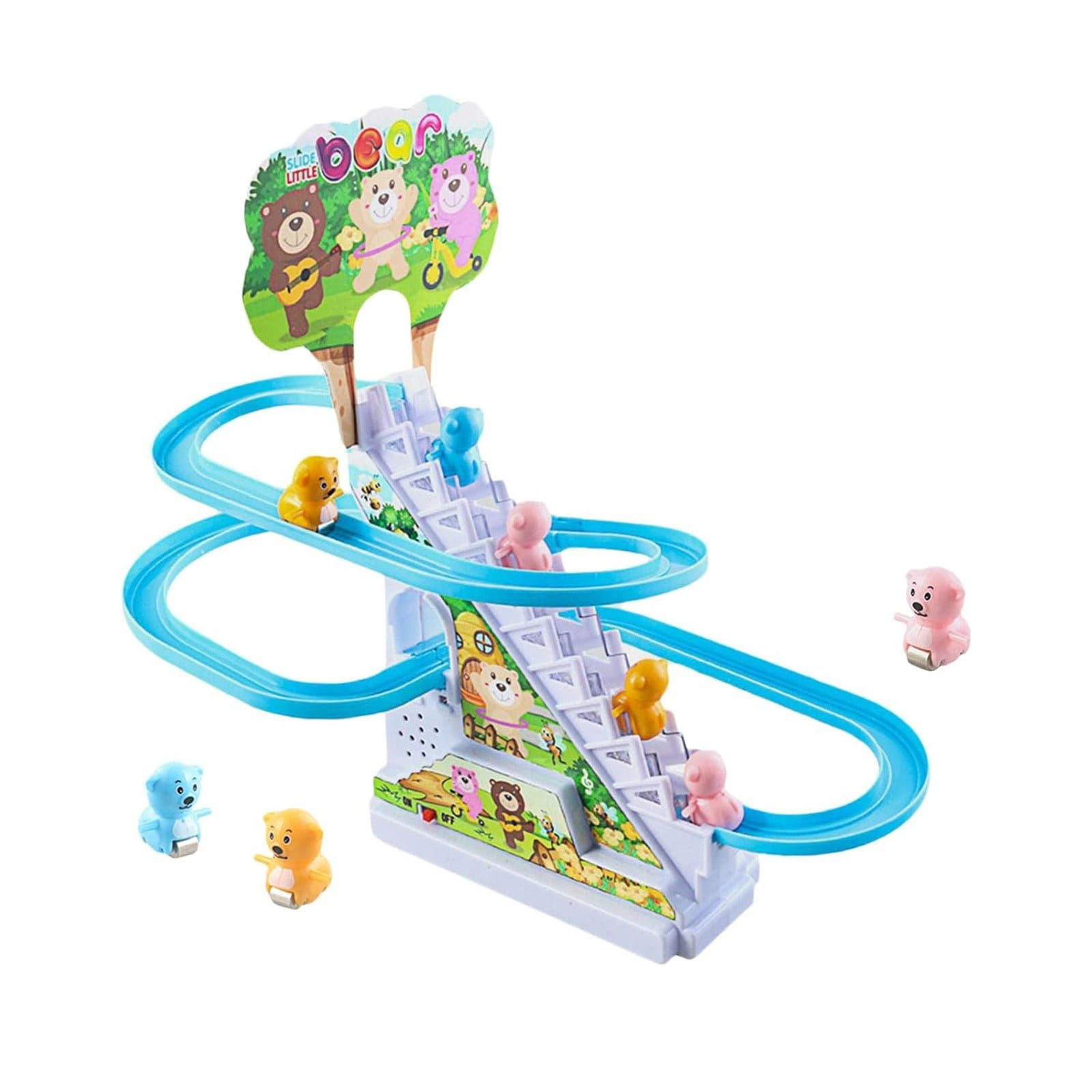 RUIG Dinosaur Stairs Toy Electric Slide Dinosaurs Stair Climbing ...