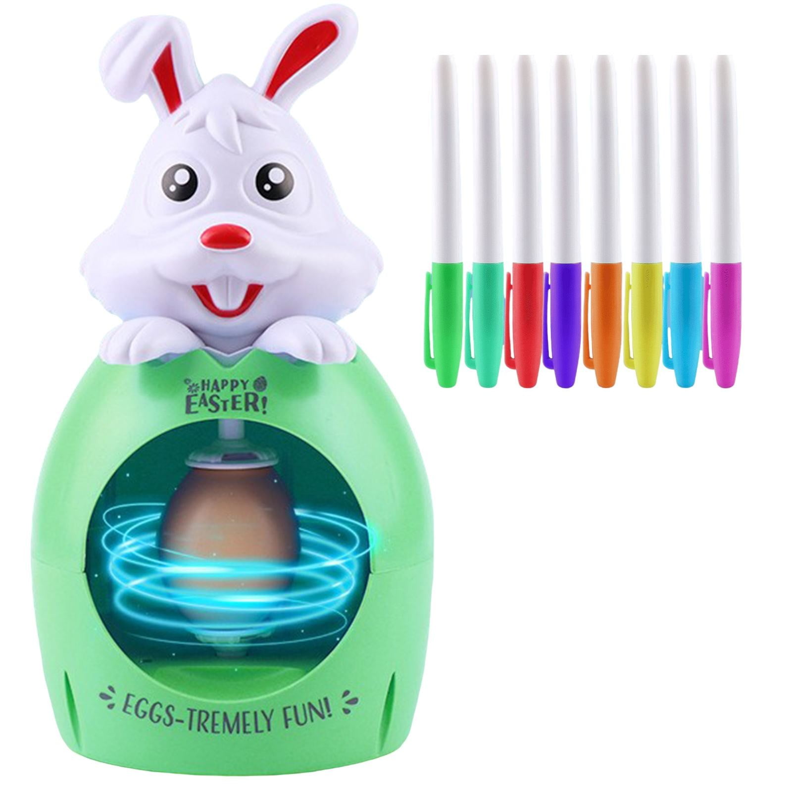 RUIG Easter Egg Mini Decorator Kit Arts& Crafts Set -Bunny Egg Spinner ...