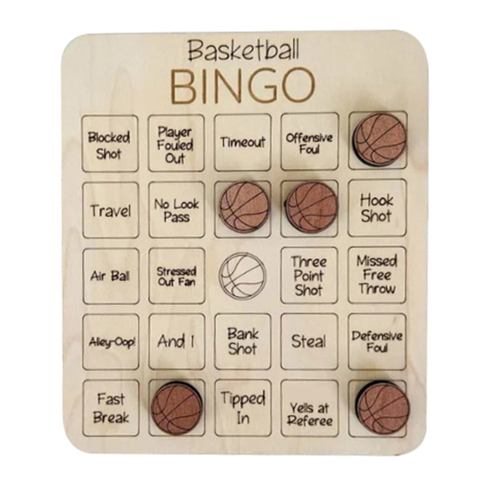 RUIG Football Bingo Game, Wooden Football-Themed Bingo Game, Board Game ...