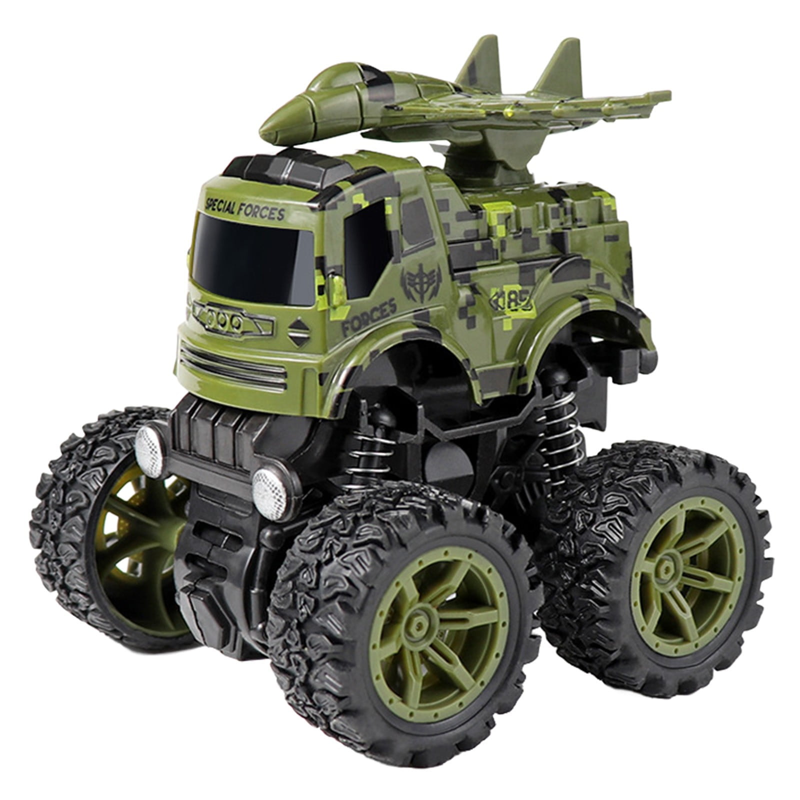 RUIG Friction Powered Push and Go Toy Cars, Inertia Car Toy Set Stunt ...