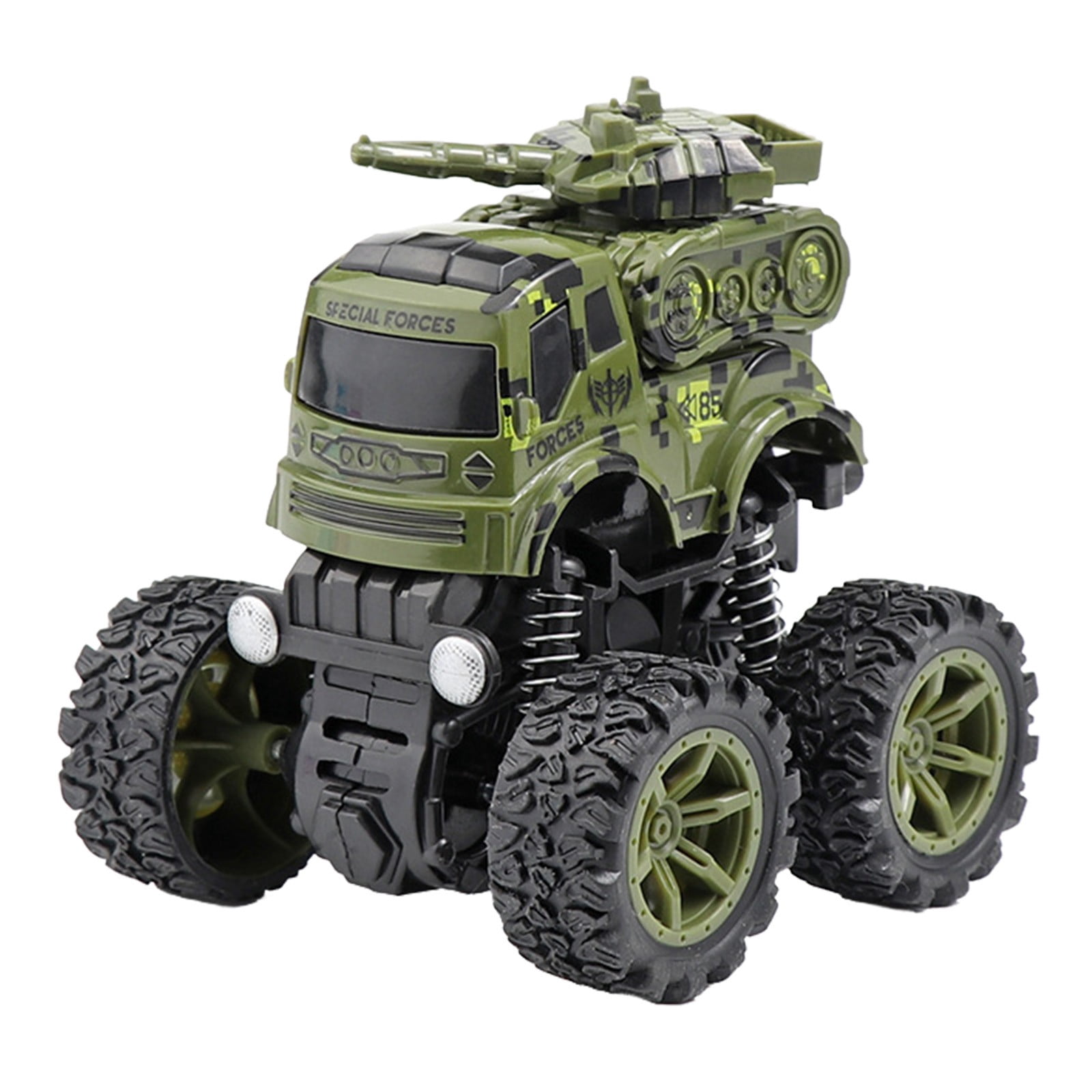 RUIG Friction Powered Push and Go Toy Cars, Inertia Car Toy Set Stunt ...