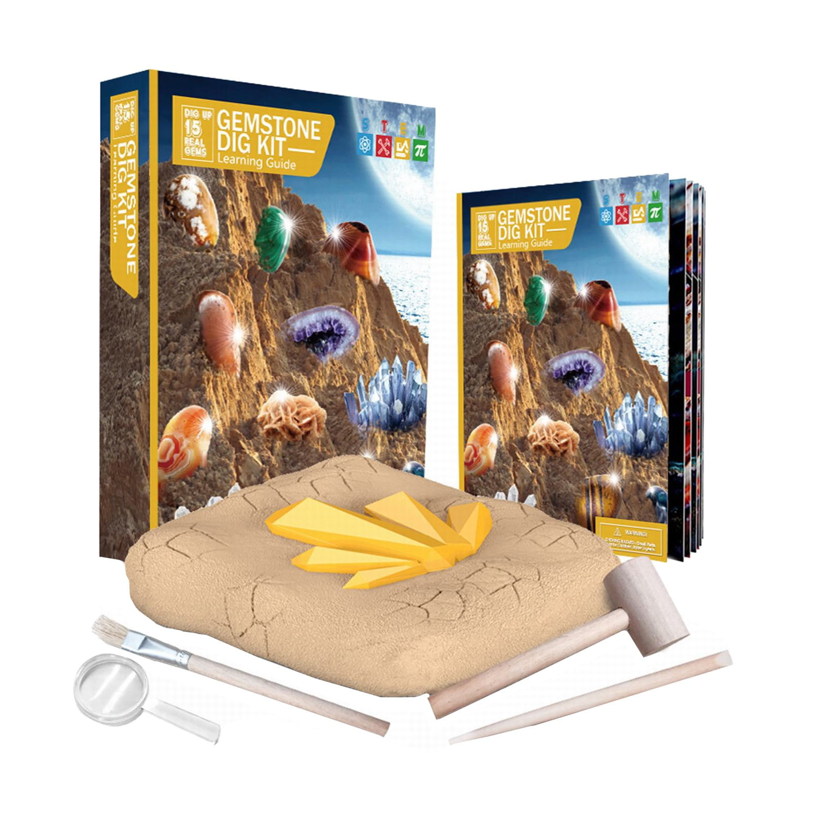 RUIG Gemstone Dig Kit – Dig Up 10 Real Gemstones and Crystals, Science ...