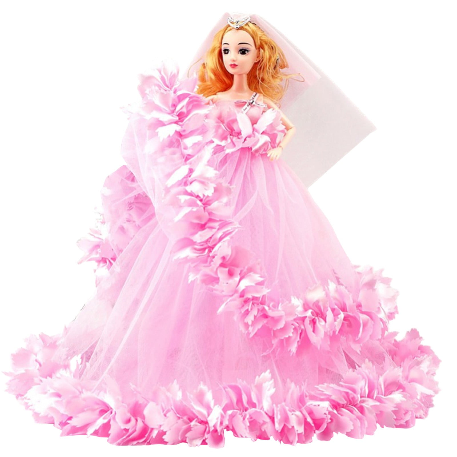 RUIG Girl Doll Set - Doll with Blonde Hair and Satin Gown Dress ...