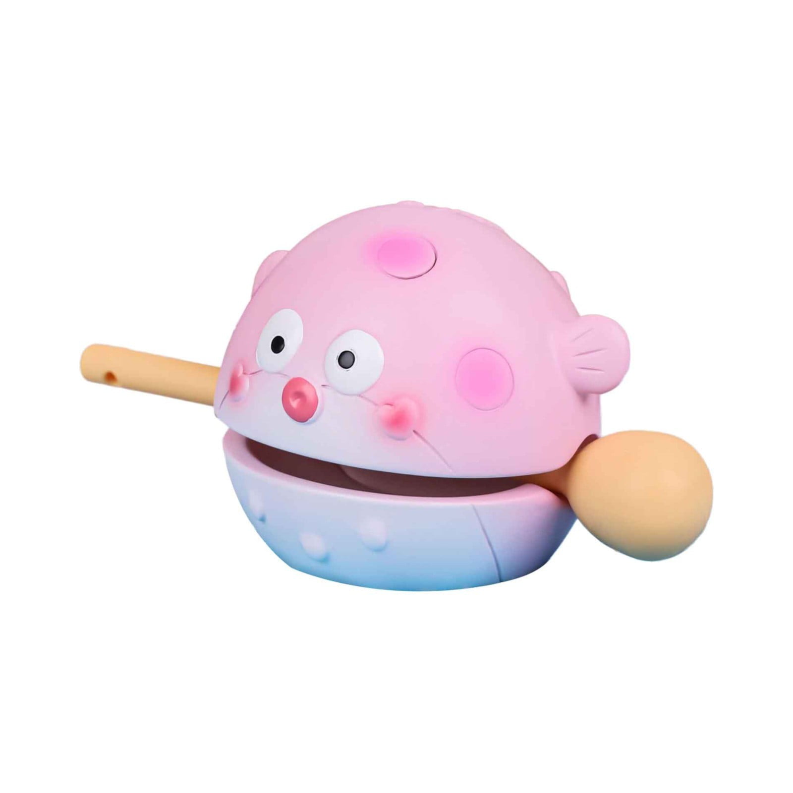 RUIG Handmade Percussion Instruments Wooden,4" Wooden Pufferfish ...