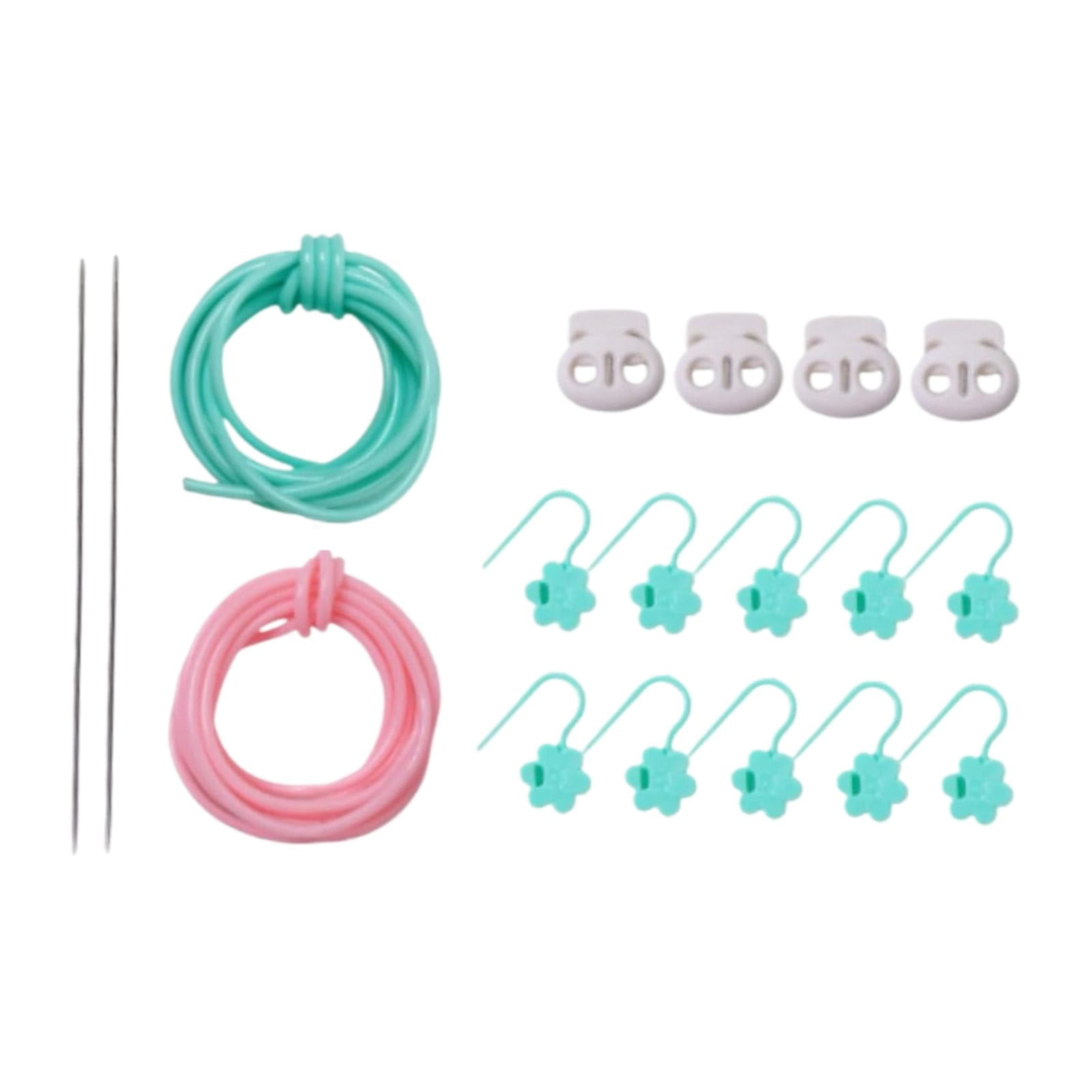 RUIG ‌Jewelry Making Tool Kit,8ft Stitch Keeping Cords,1 mm Hollow Rubber Tubing Knitting Barber ...