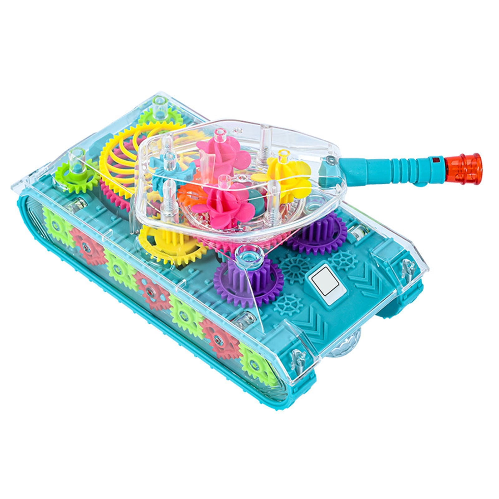 RUIG Light Up Transparent Sensory Car Toy for Kids, 1PC, Bump and Go ...