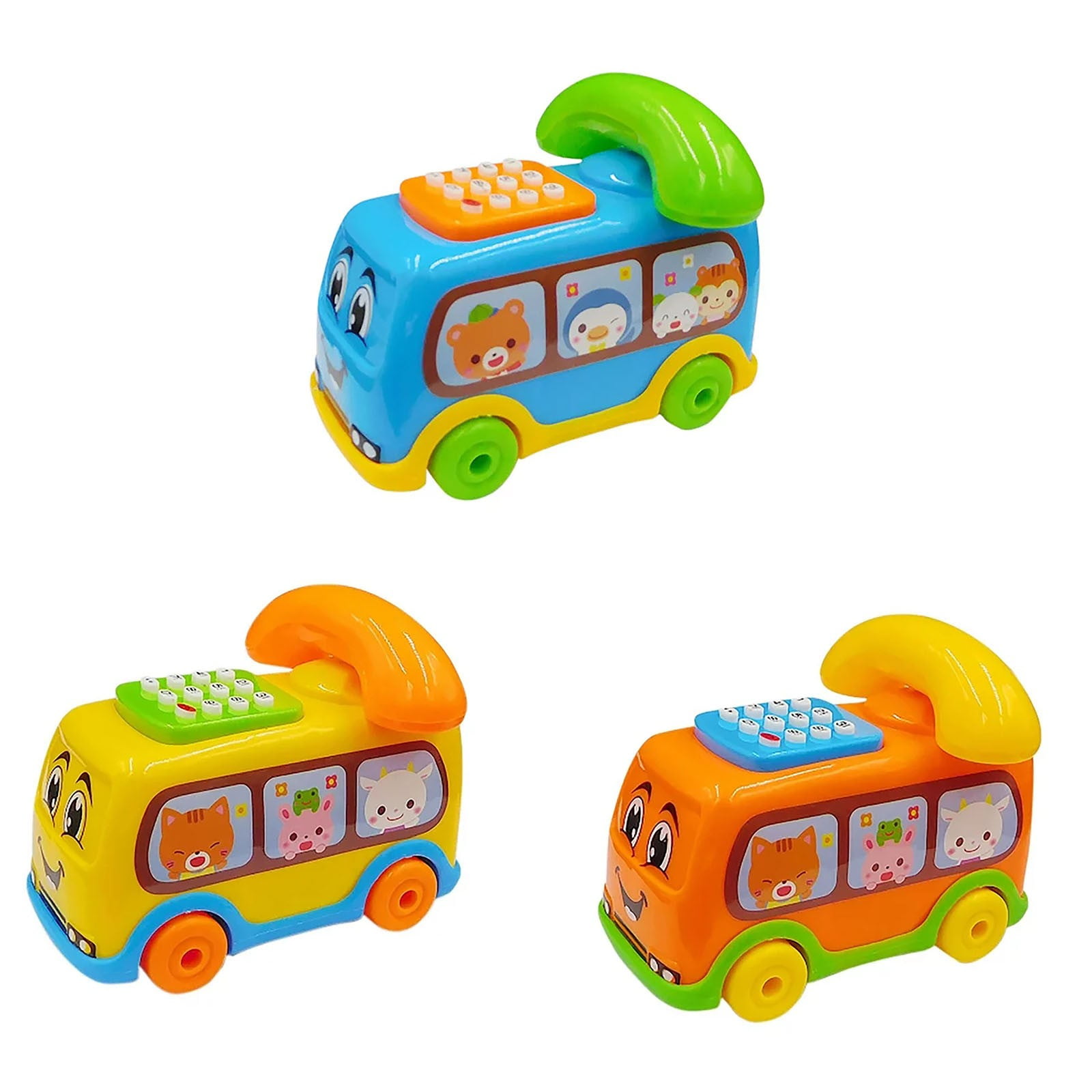 RUIG Musical Baby Bus Toys with Sound Effects, and Early Learning ...