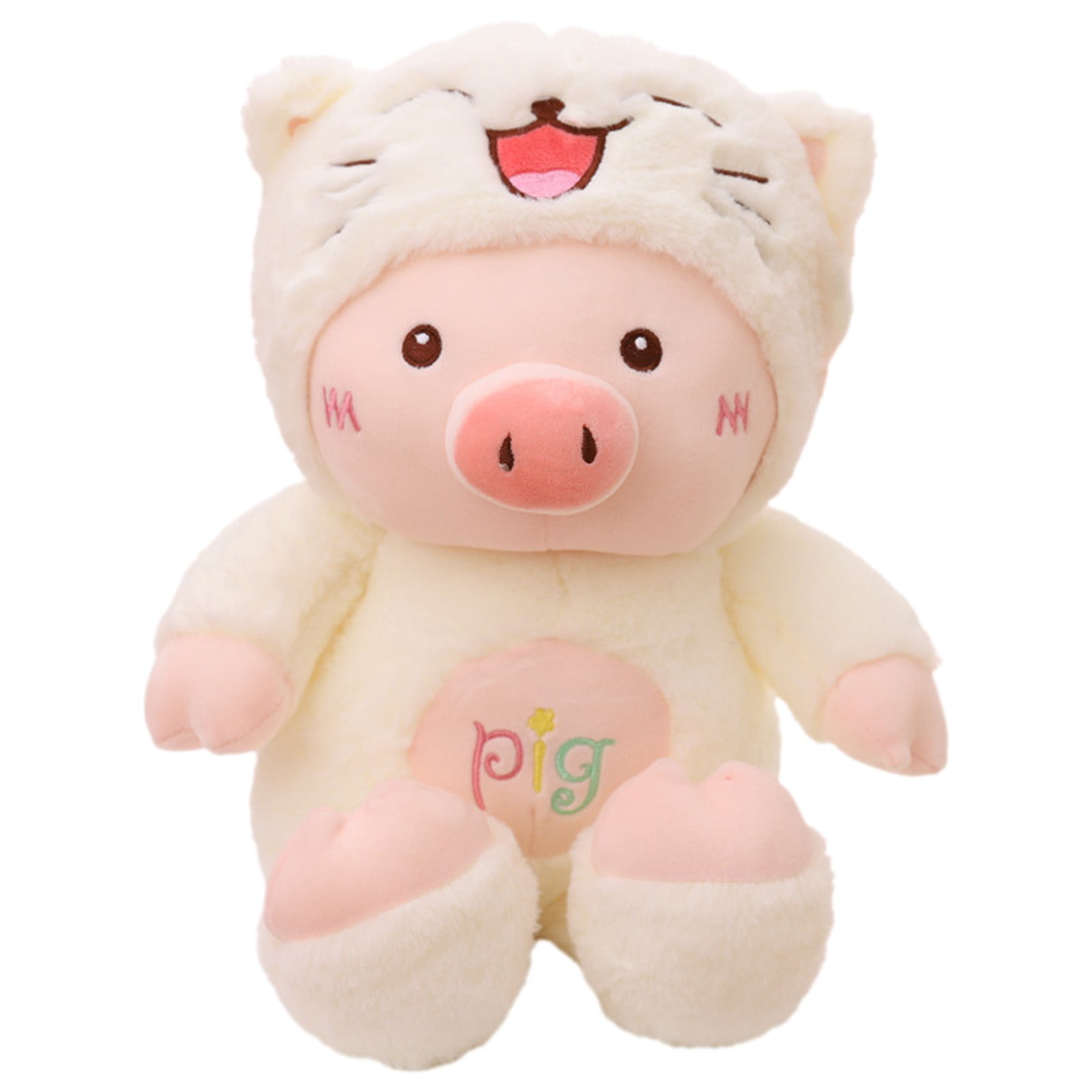 RUIG Pig Stuffed Animal Plush Toy, Piggy Dress Up Lamb Dog Cute Plush ...