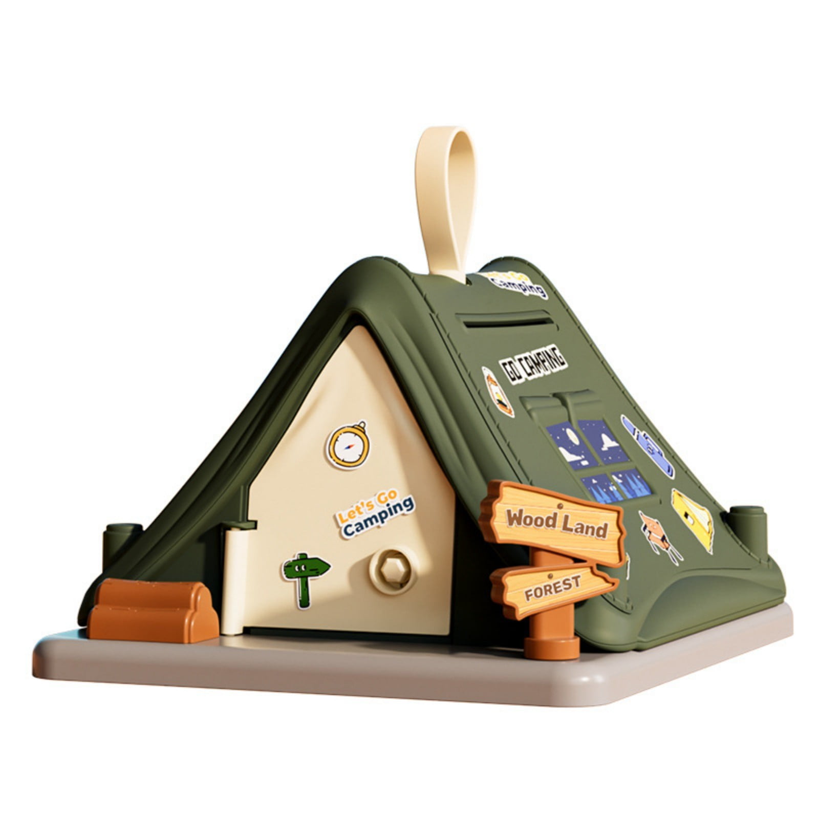 RUIG Piggy Bank, Cute Tent Coin Money Bank, Unbreakable Plastic Money ...