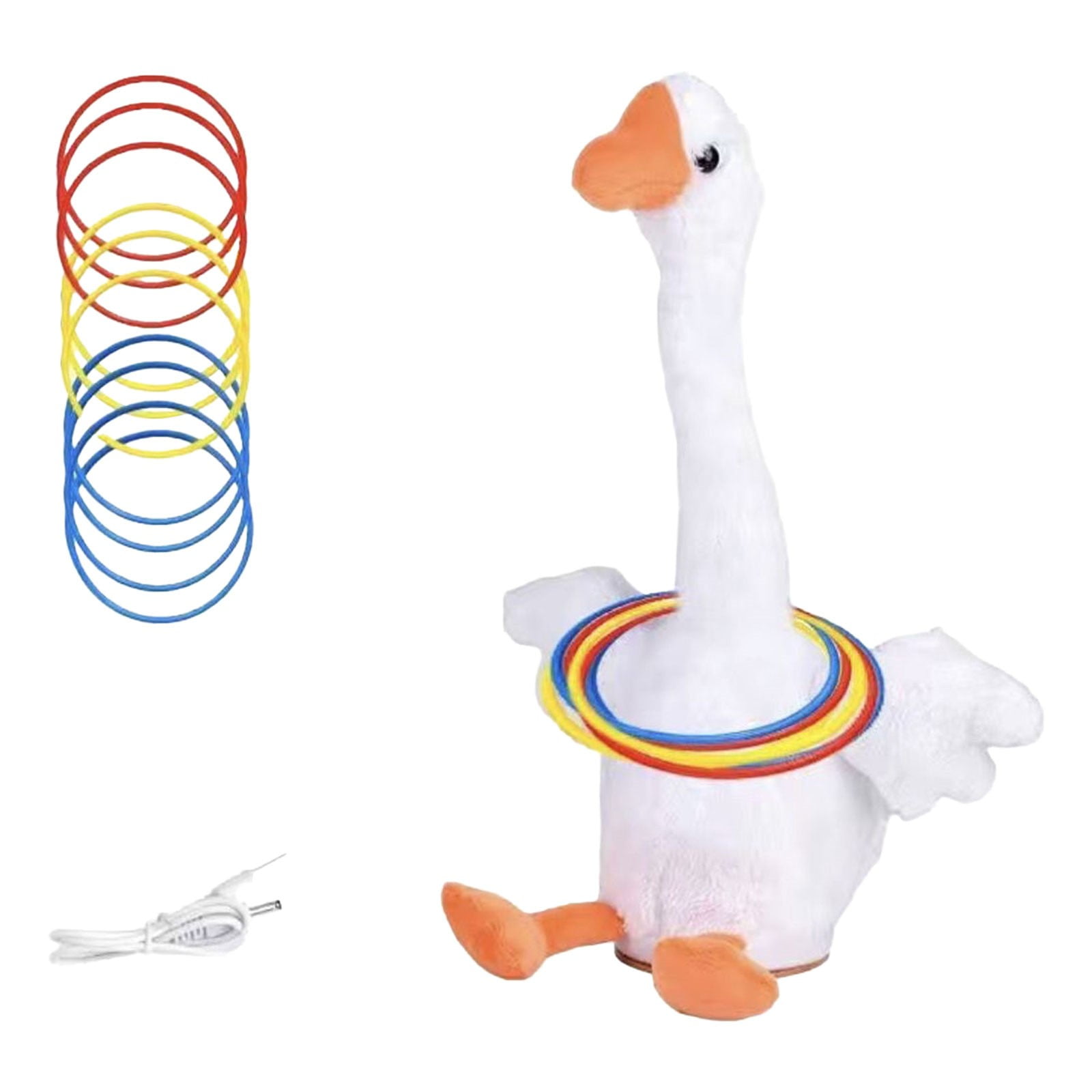 RUIG Ring Toss Dancing Singing Duck Toy, Talking Musical Toy with 3 ...