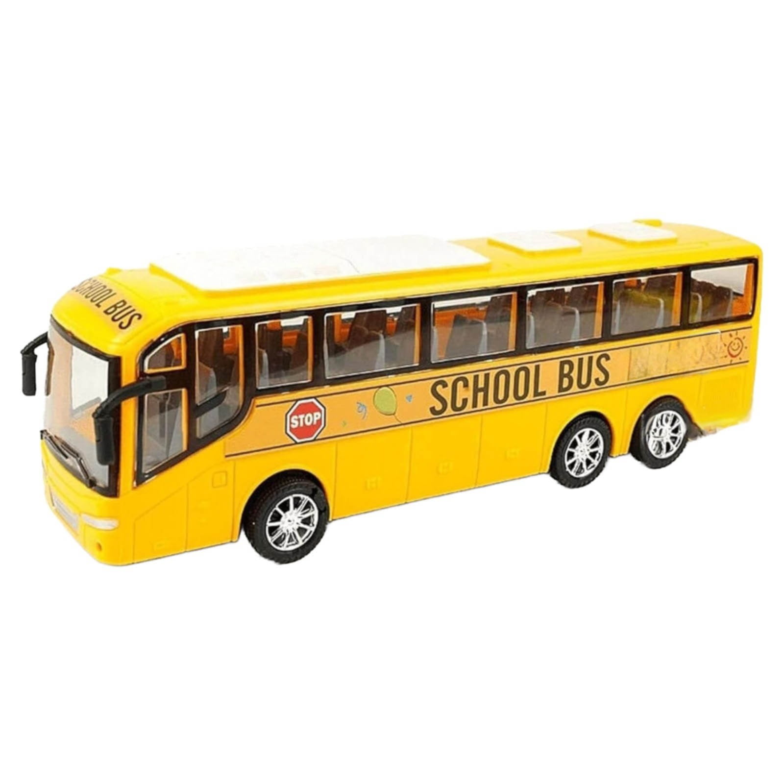 RUIG School Bus Toys Cars, Yellow School Bus Toy for Kids - 14.3 Inch ...
