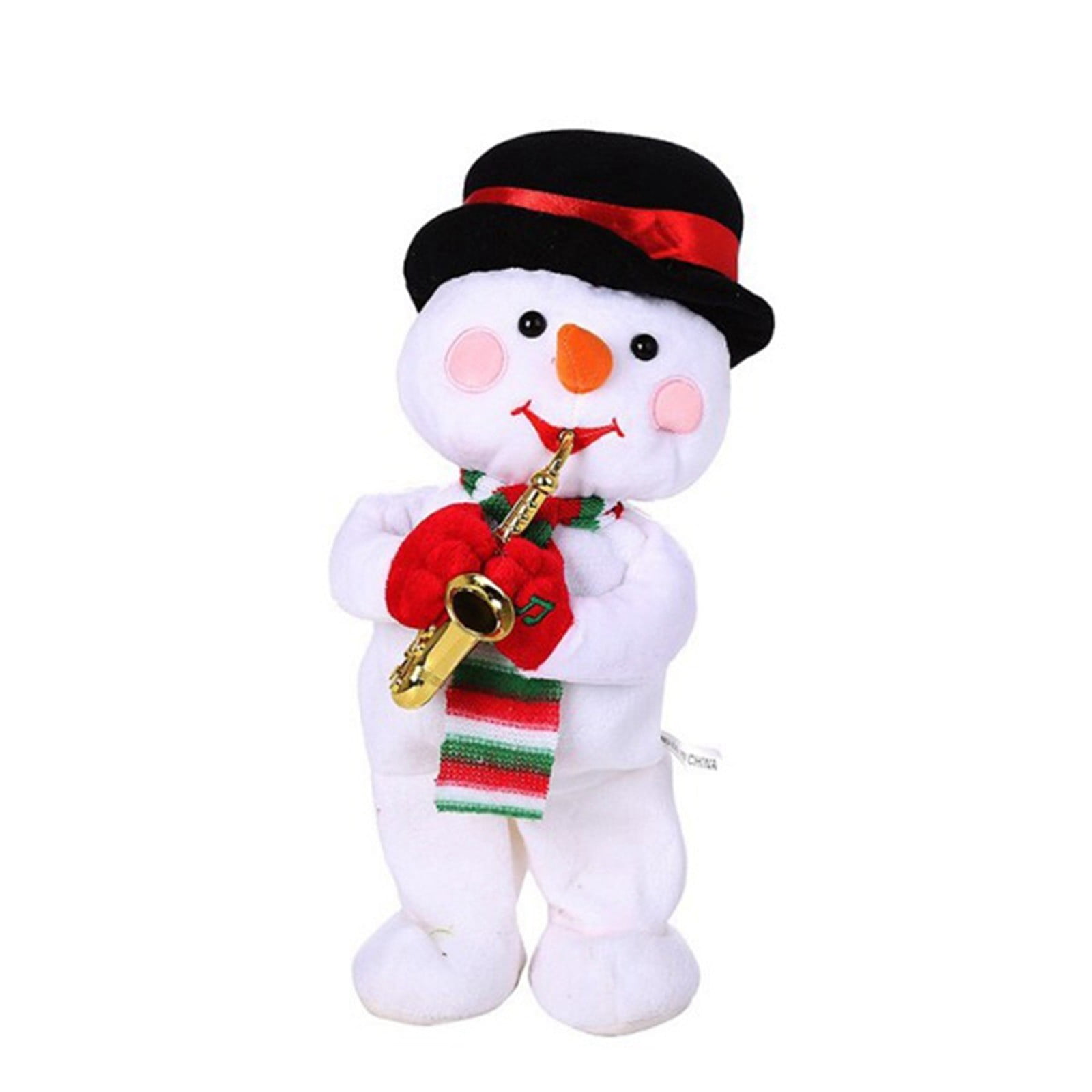 RUIG Singing and Dancing Snowman Plush Toy, Musical Santa Snowman Doll ...