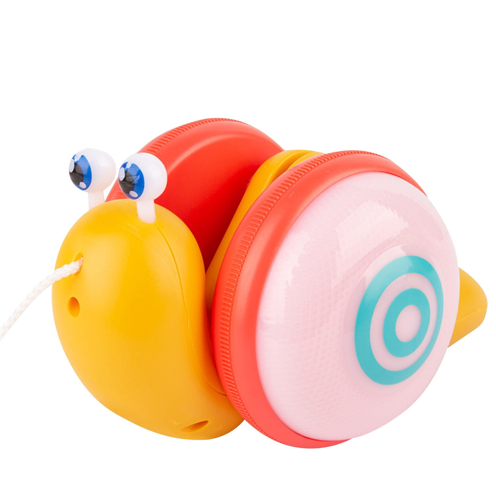 RUIG Snail Toddler Wooden Pull Toy, Walking Snail Toy - Pull Action for ...