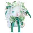 RUIG Soft and Cute Plush Rabbit,Small Flower Skirt Wearing Bow Rabbit ...