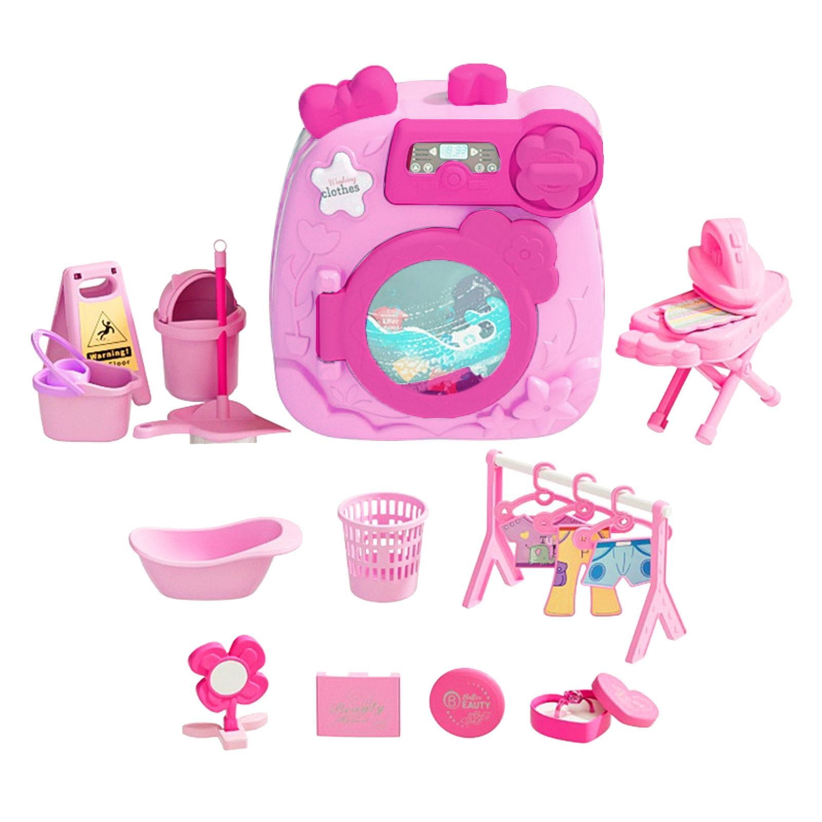 RUIG Washing Machine Toy for Kids Dollhouse Furniture Pretend Play ...
