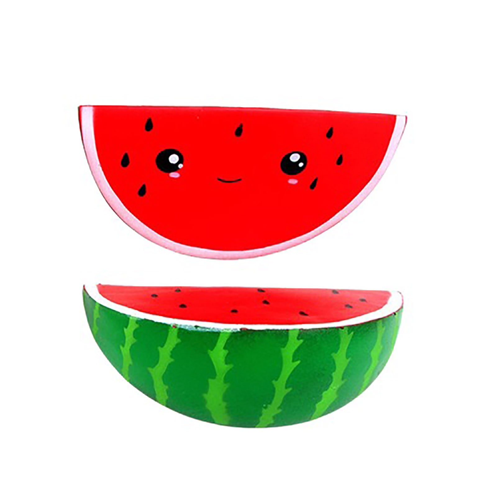 RUIG Watermelon Slice PU Stress Relief Squishy Toy - Cute Desk Decor ...