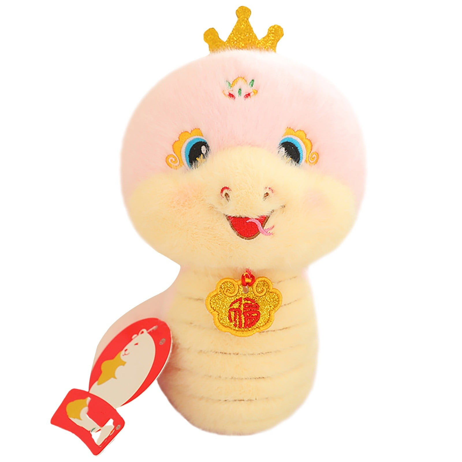 RUIG Year of The Snake Doll,Pink Snake Stuffed Animals,Chinese New Year ...