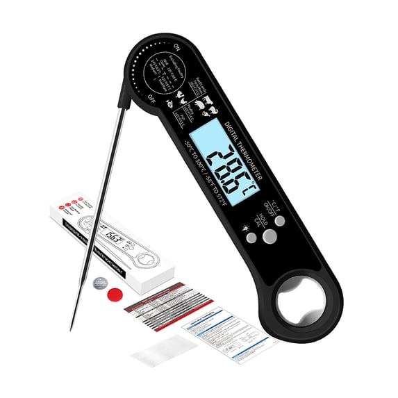 RUIHANXIN Meat Thermometer for Cooking - Wireless, Foldable Probe ...