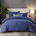 RUIKASI Elegant Thick Full Blue Queen Comforter Set - Soft, Fluffy 3 ...