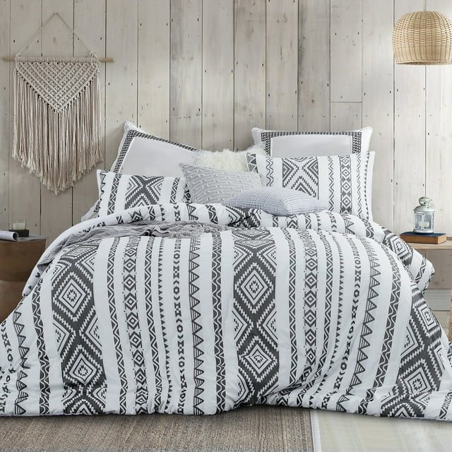 RUIKASI Tufted Comforter Set, Boho Shabby Chic, Soft Bedding Set for ...