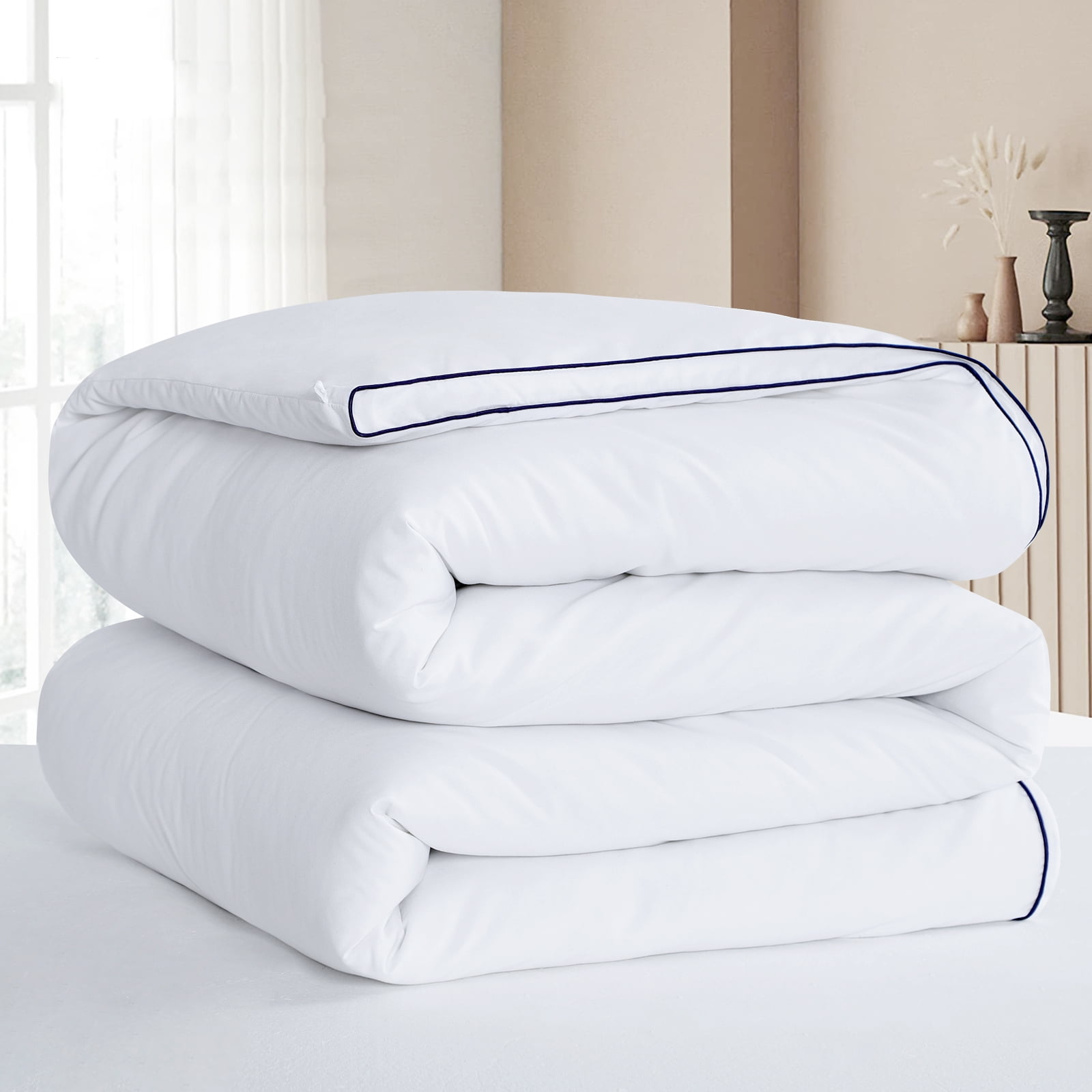 RUIKASI White King Size Duvet Insert - Soft Down Alternative Medium ...
