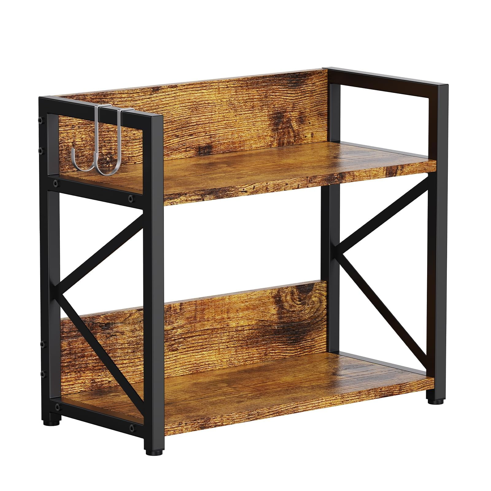 RUILALIFE 2 Tier Kitchen Counter Shelf Organizer, Coffee Bar Station ...