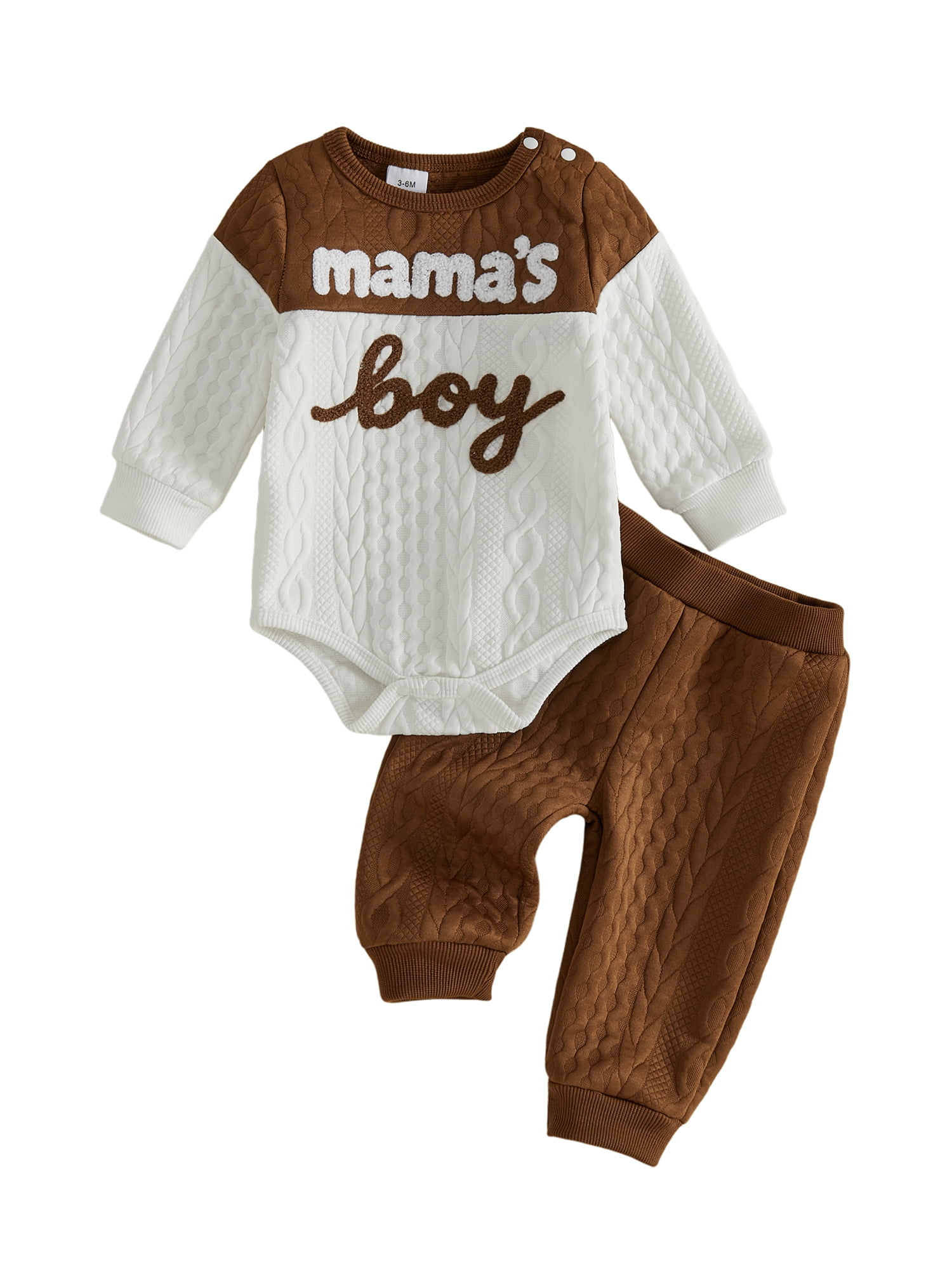 RUINIXCW Little Dude Baby Boy Mamas Boy Outfit Infant Baby Boy Spring ...