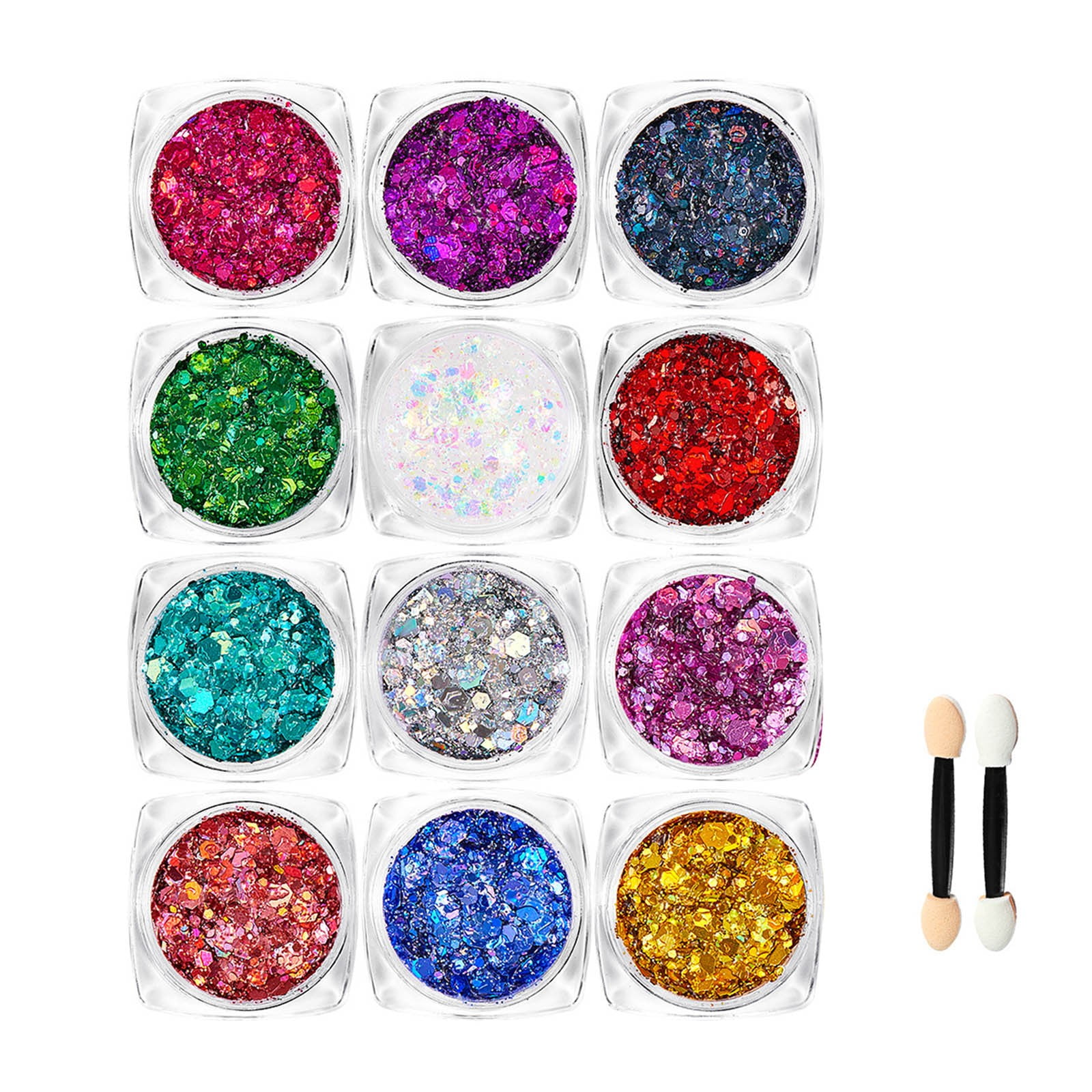 RUIPIN Face Glitter Makeup Glitter Gel 12 Colors Face and Body Glitter ...