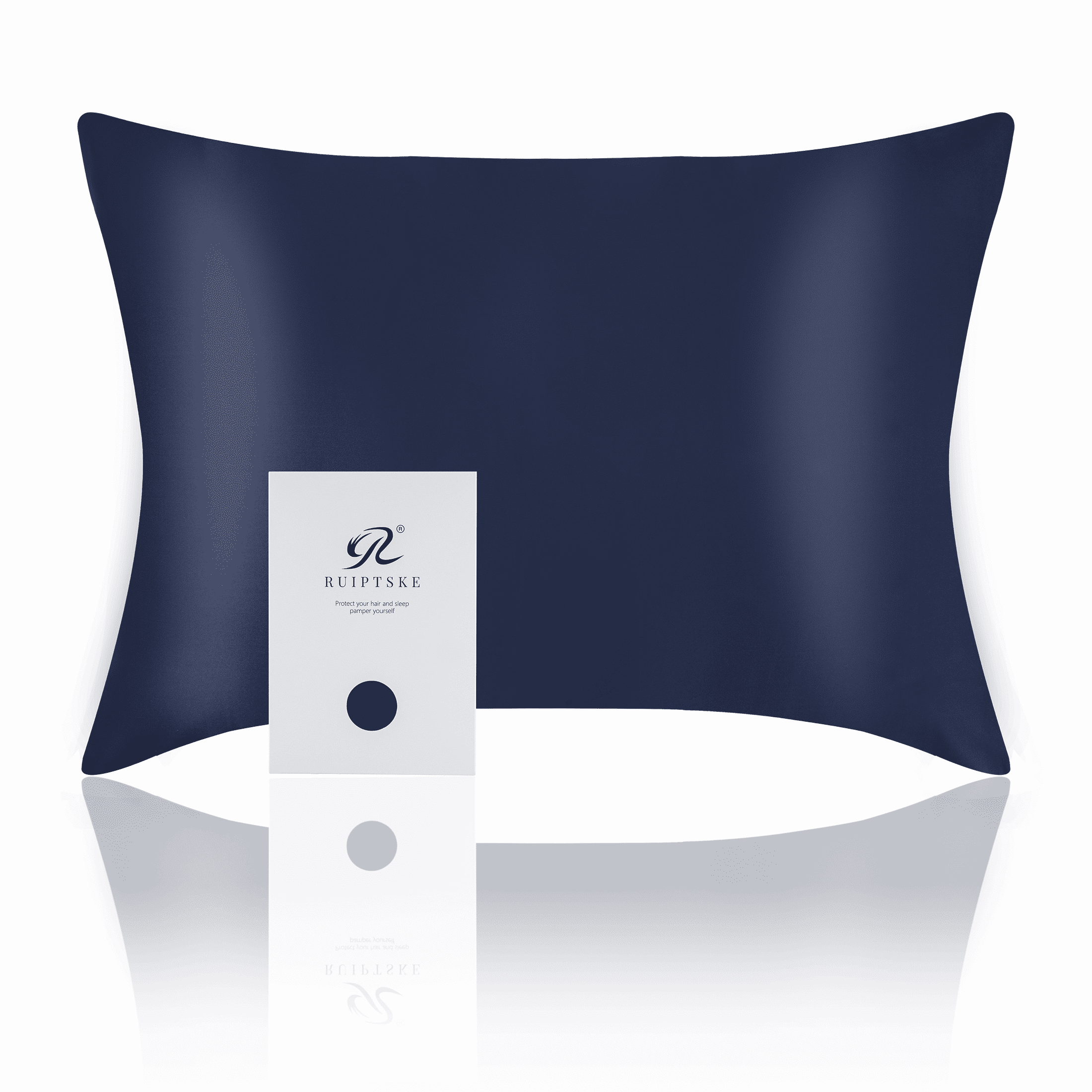 RUIPTSKE 1 piece 100% Natural Mulberry Silk Pillowcase, 22 Momme 600 Thread Count Weave, Pure ...