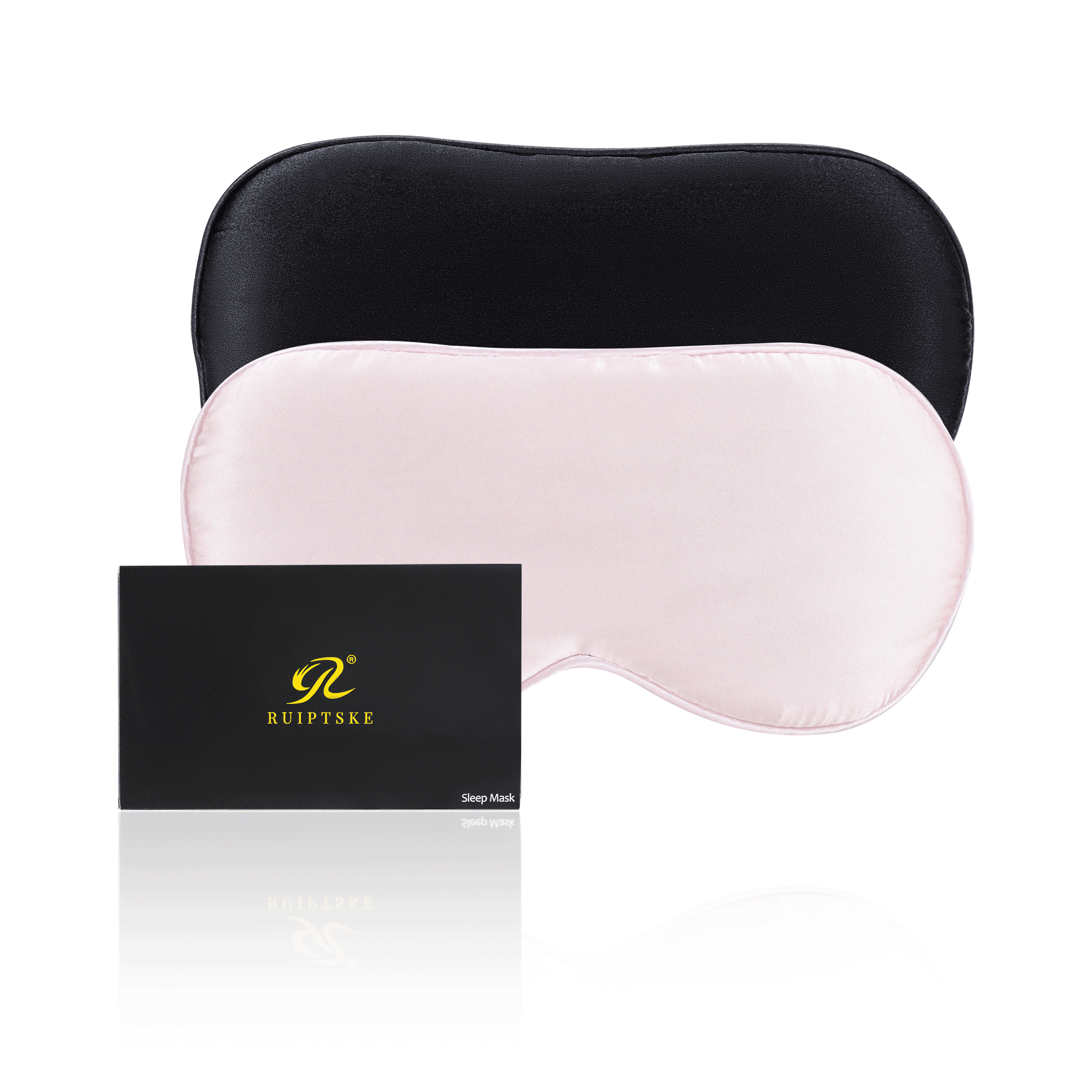 RUIPTSKE 2 Pcs Mulberry Silk Sleep Eye Masks, Caring For Deep Sleep ...