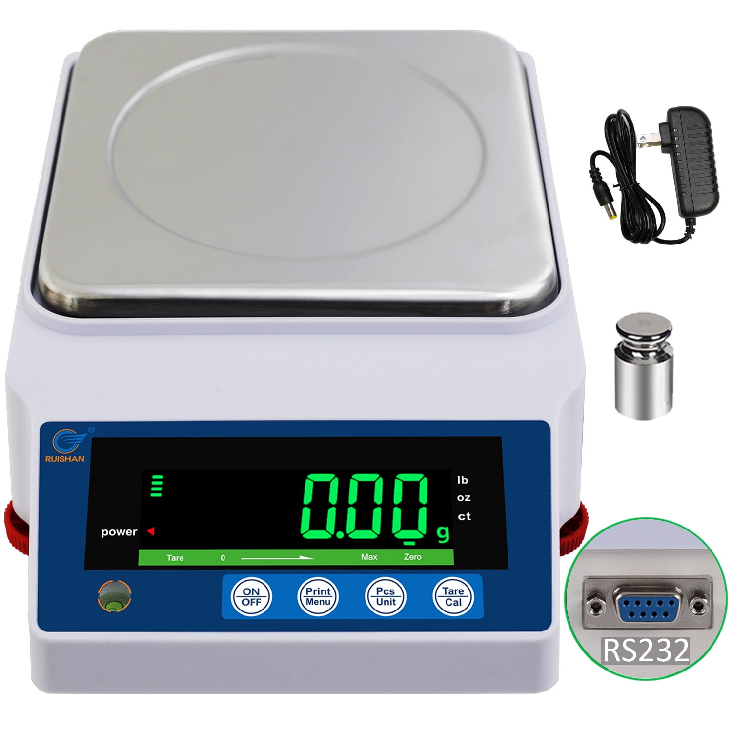 RUISHAN Milligram Industrial Weight, 3000 x 0.01g Lab Precision Digital ...
