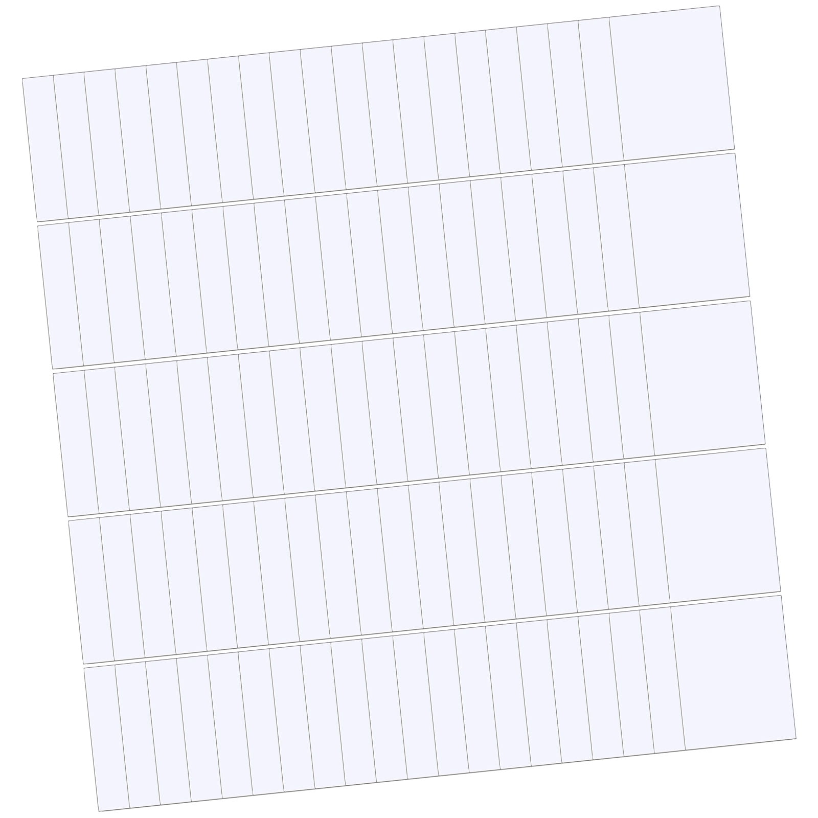 RUISINERY 100 Sheets A 4 Printable Sticker Paper Waterproof Decal Clear ...