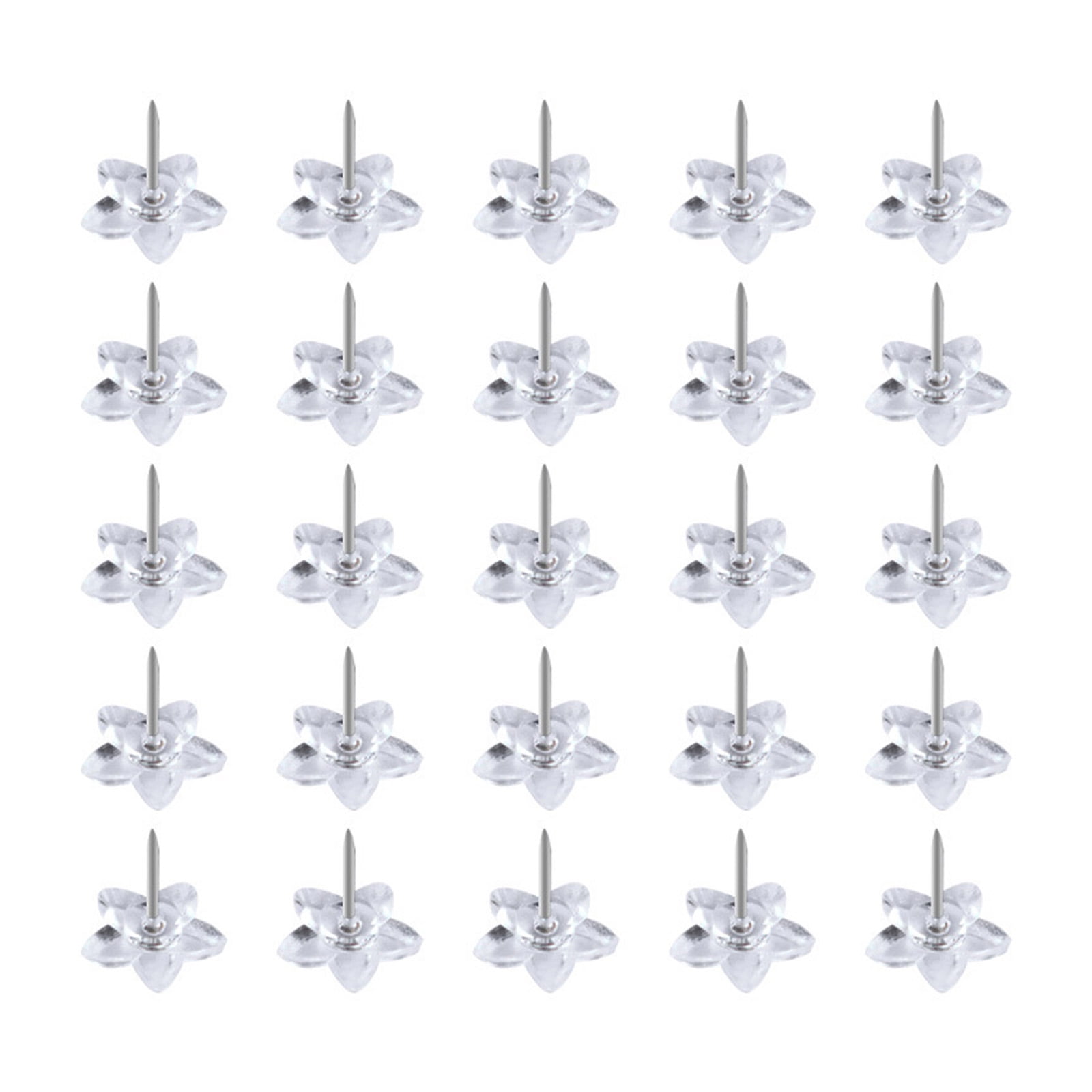 RUISINERY 100 pieces Five Pointed Star Push Pins Decorative Pushpins Message Board Tacks Thumb ...