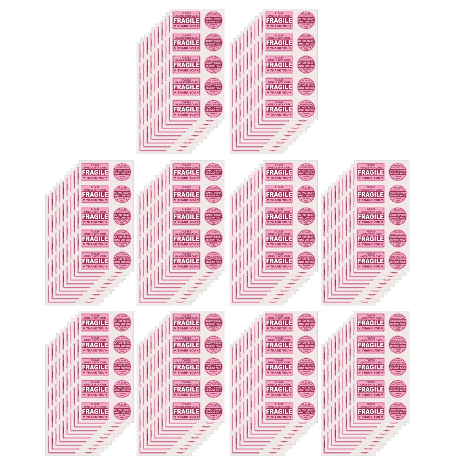 RUISINERY 100pieces Fragile Sticker Adhesive Warning Labels Fragile ...