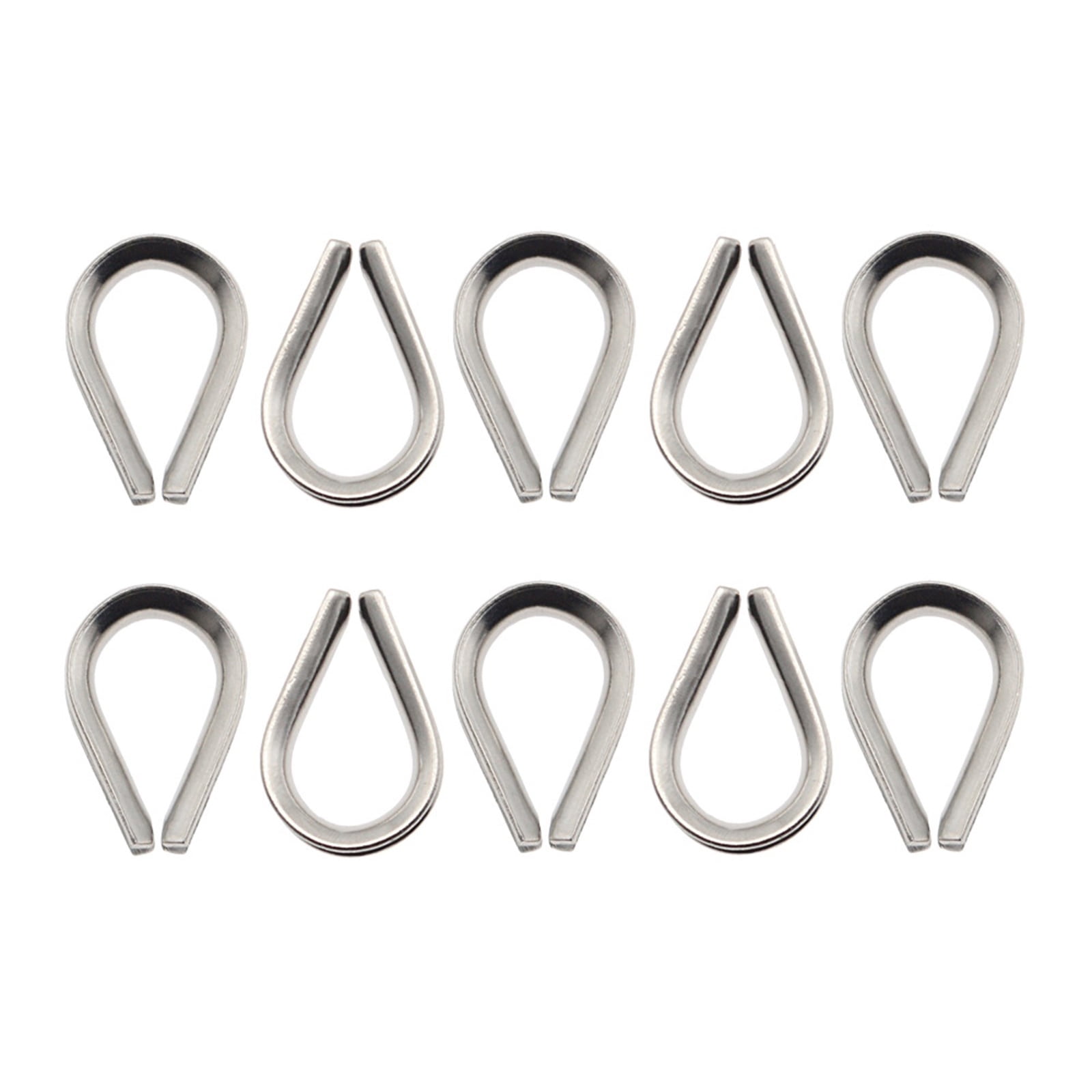 RUISINERY 10pieces Cable Wire Rope Protective Sleeve 304 Stainless ...