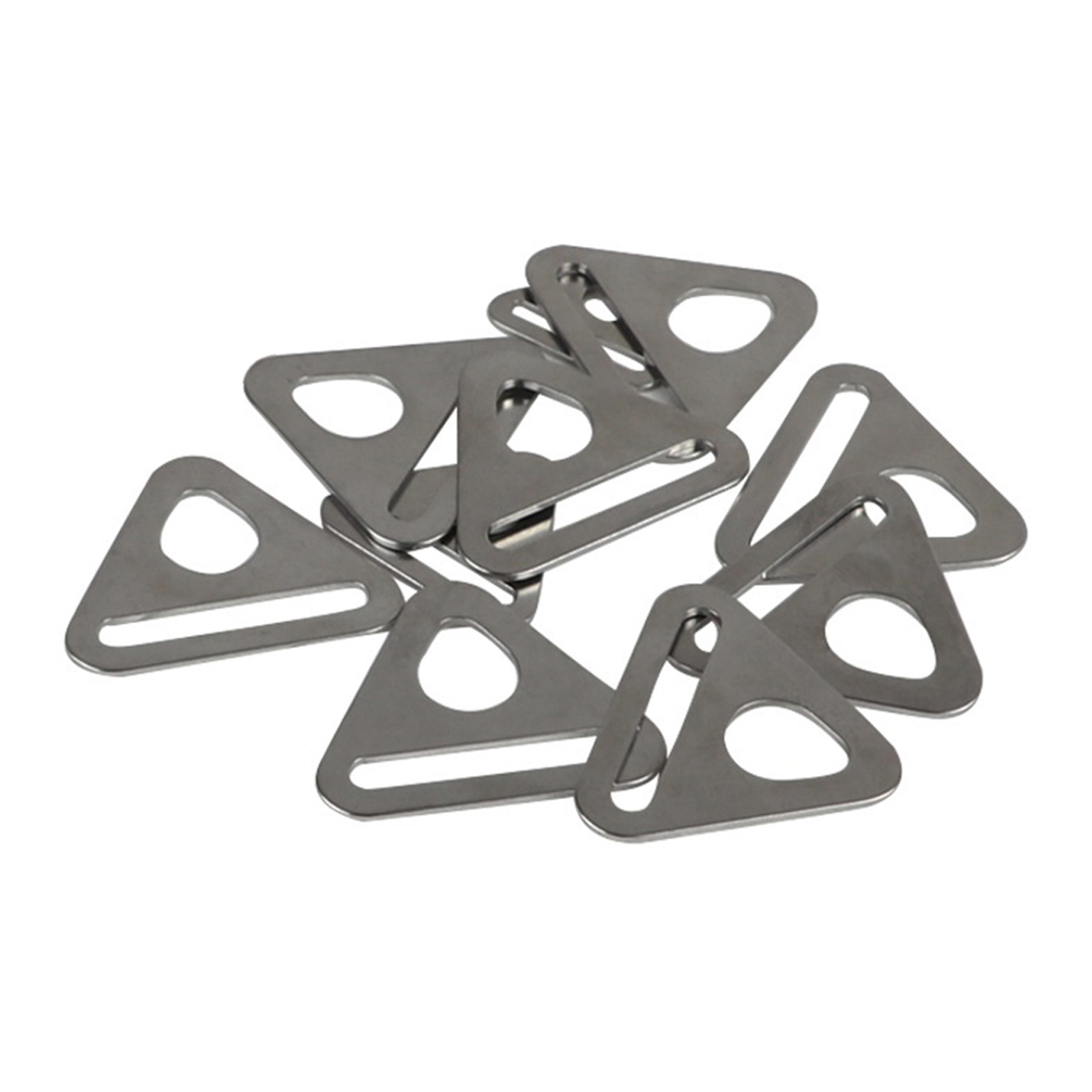 RUISINERY 10pieces Metal Tent Canopies Triangles Buckles Hook Outdoor ...