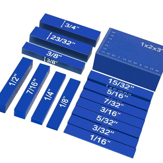 RUISINERY 15pieces Setup Blocks Precisions Setup Block for Router ...