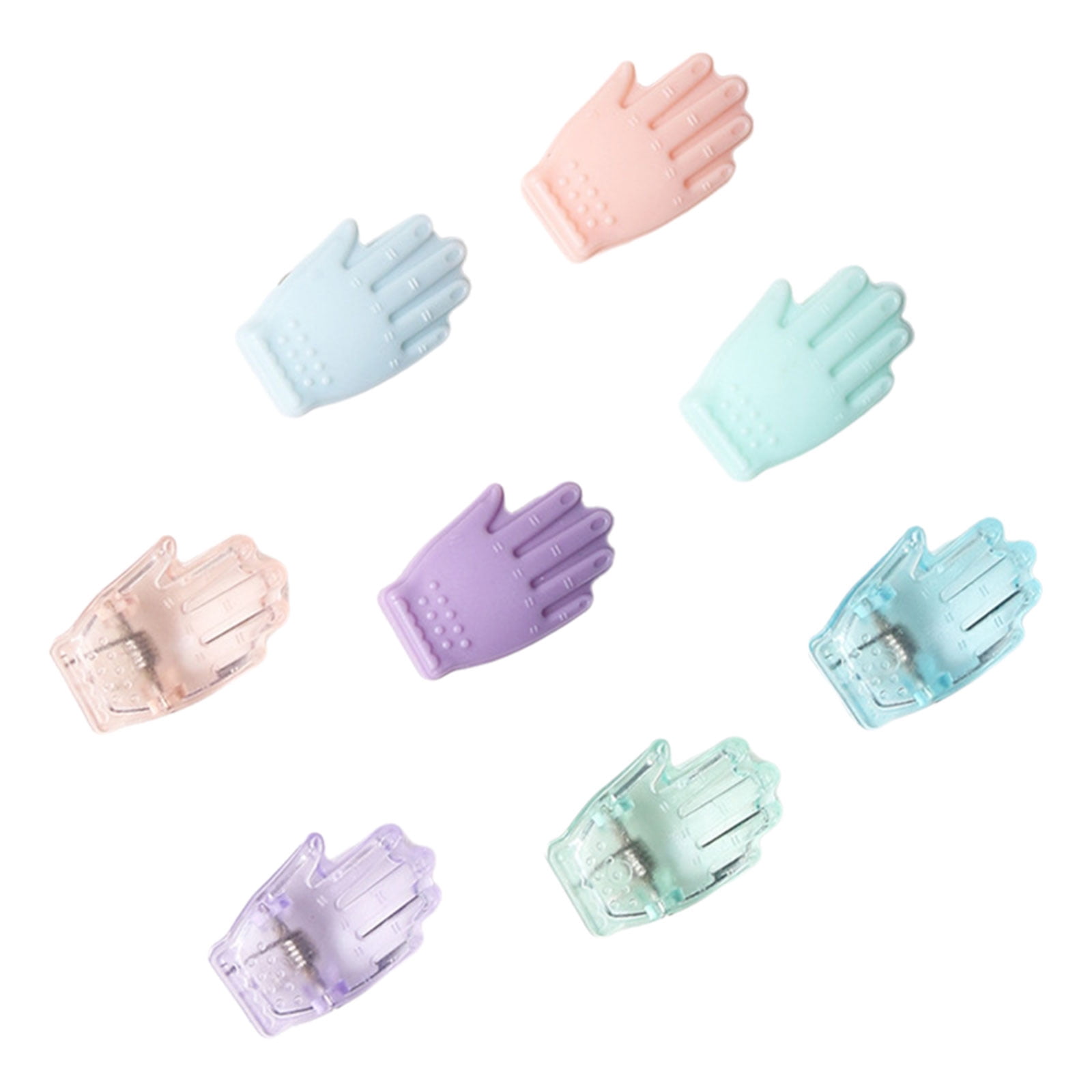 RUISINERY 20pieces Cartoon Paper Clamp Colorful File Clamp Hand Shape ...