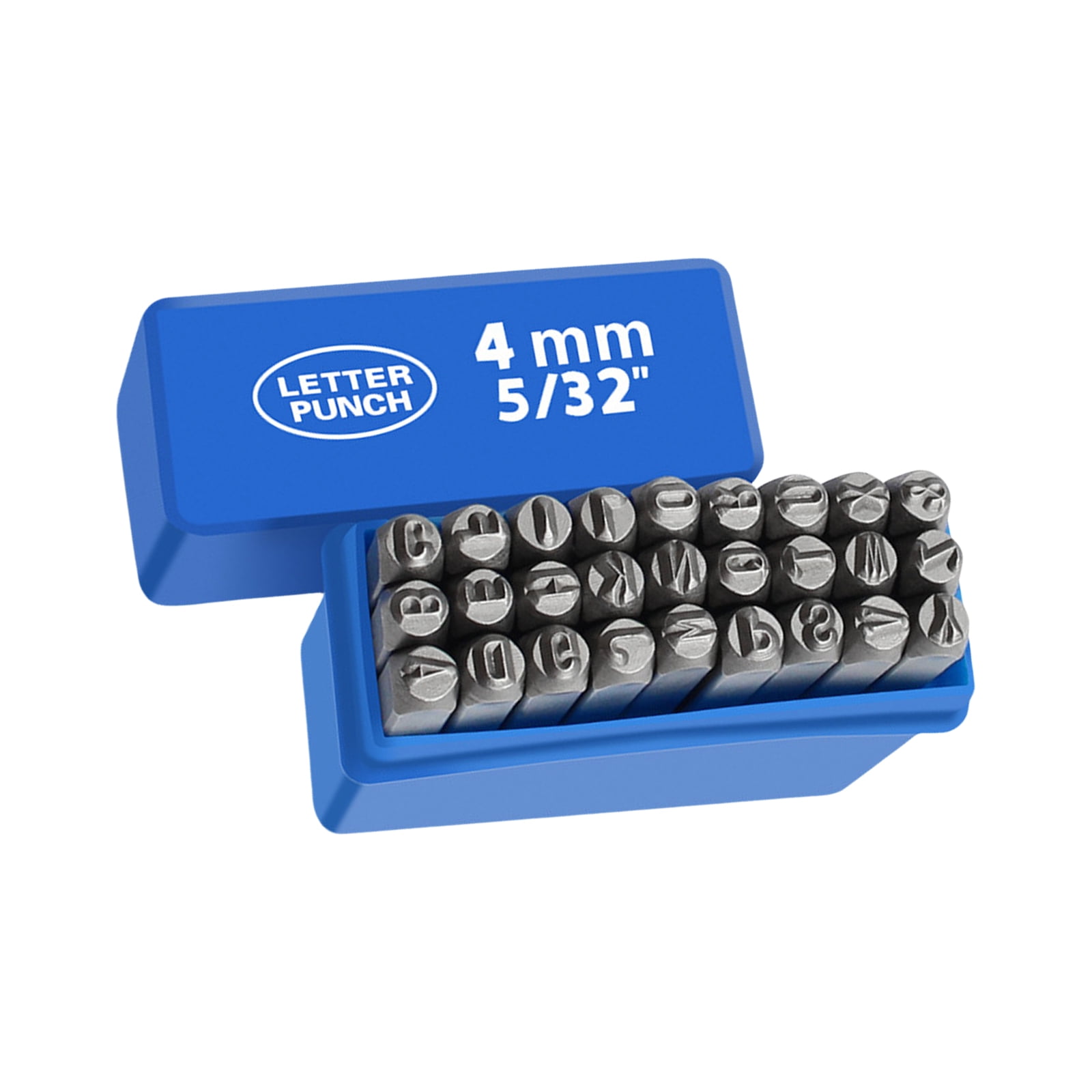 RUISINERY 27 pieces Metal Stamp Set 3-8mm Steel Metal Stamping Tool Set ...