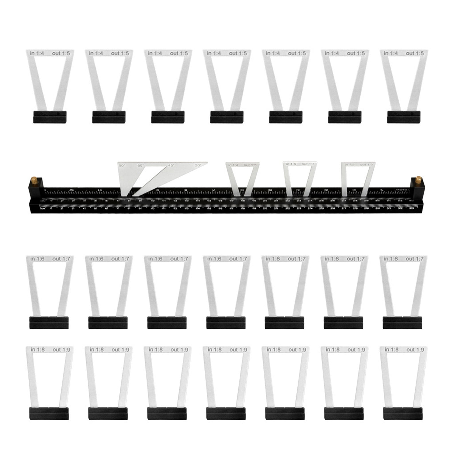 RUISINERY 28pieces Adjustable Dovetails Marking Gauges Set Dovetails ...