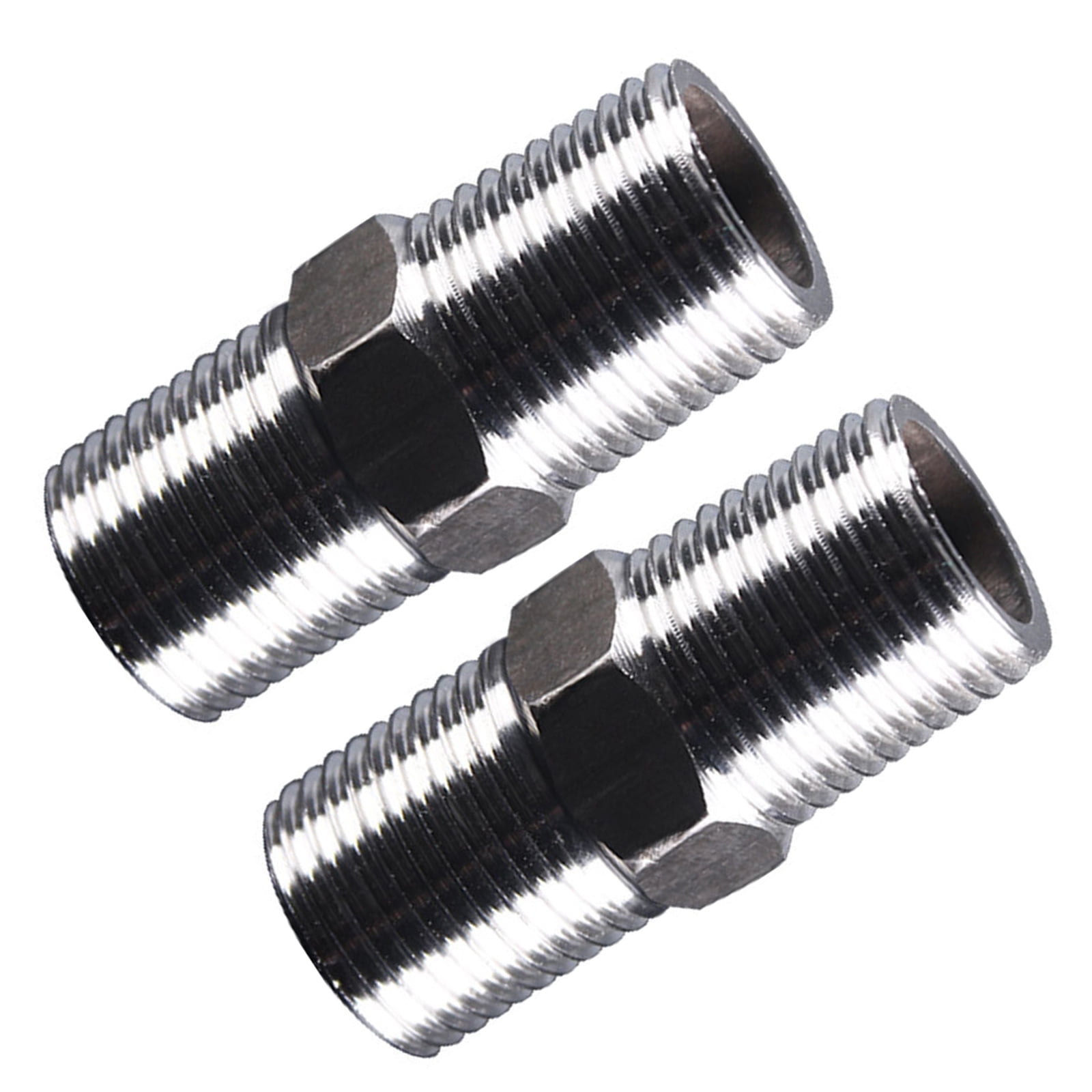 RUISINERY 2Pieces Stainless Steel Extended Male Thread Connectors for ...