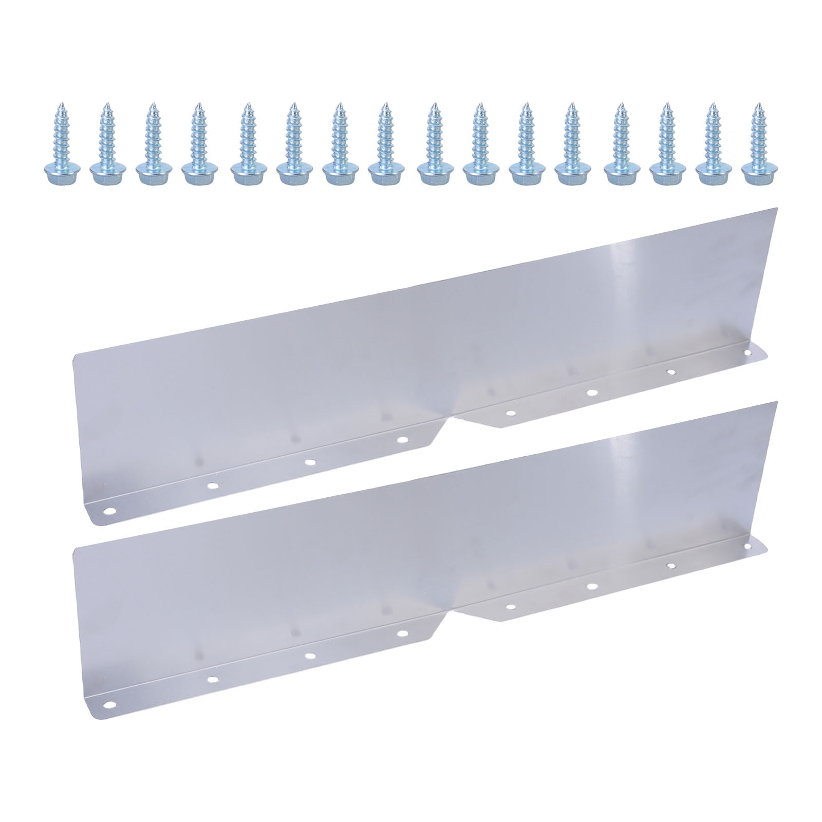 RUISINERY 2pieces Gutter Valley Splash Guard Aluminum Gutter Rain ...